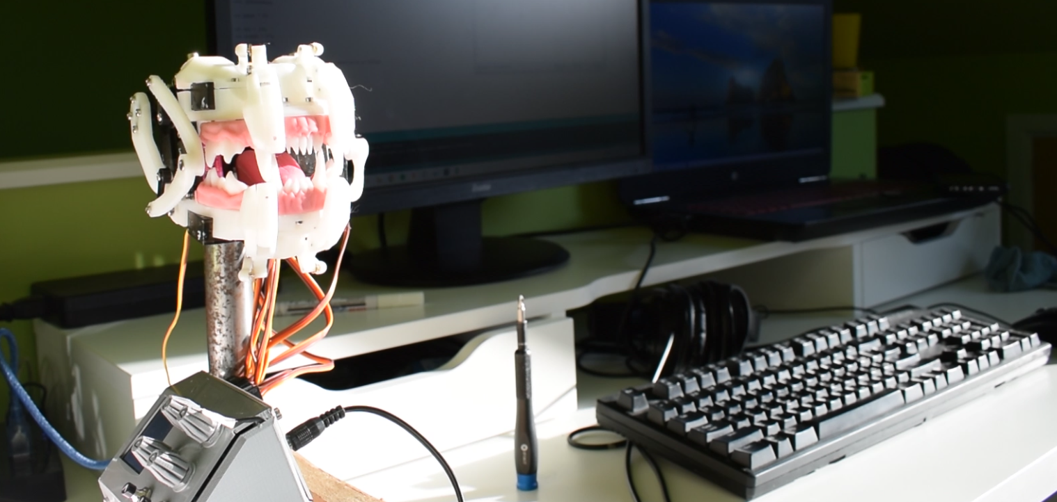 Simple Animatronic Mouth Using 3D Printing, Arduino and Python : 4 ...