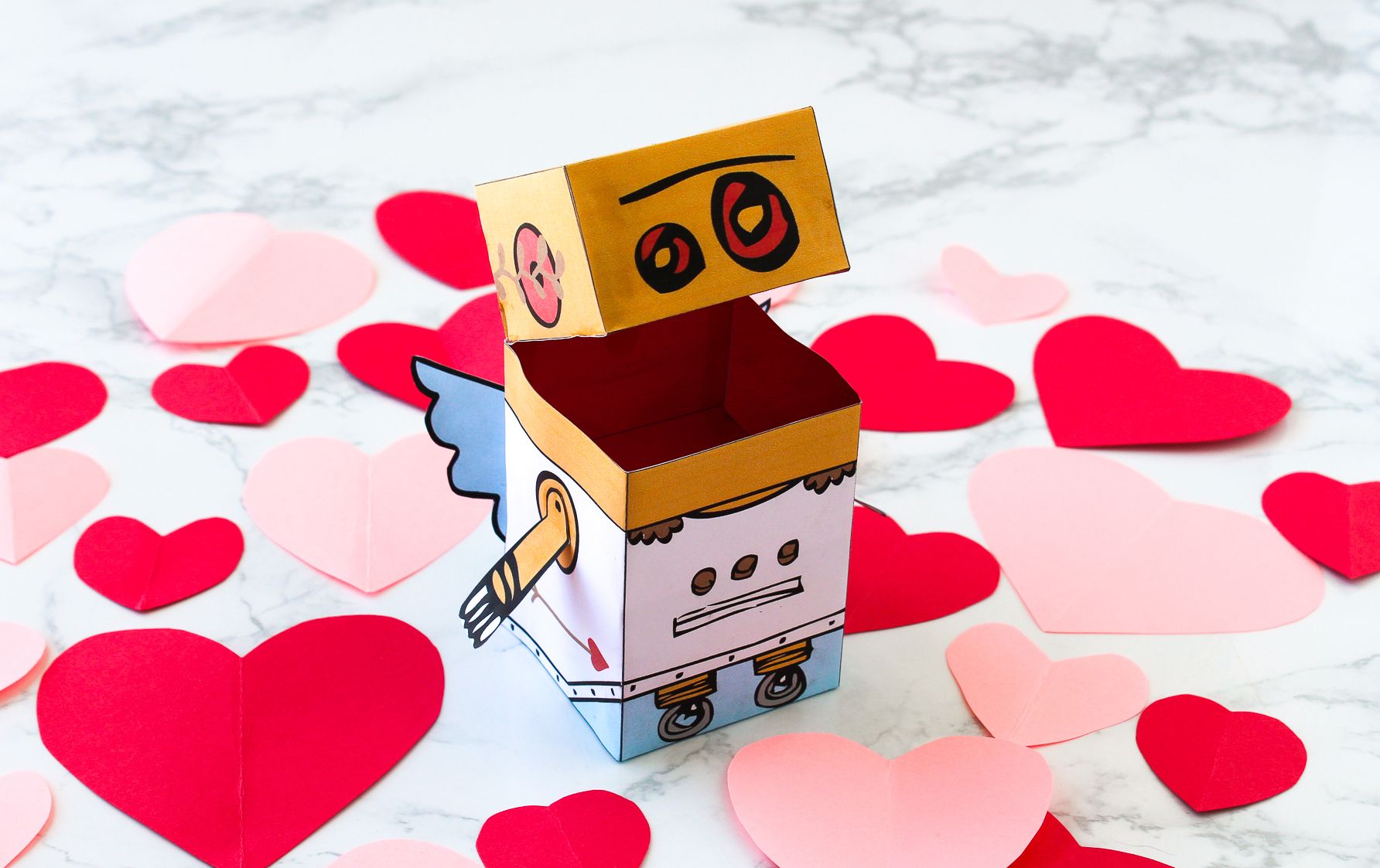 Valentine's Day Papercraft - Robot Cupid : 9 Steps (with Pictures ...