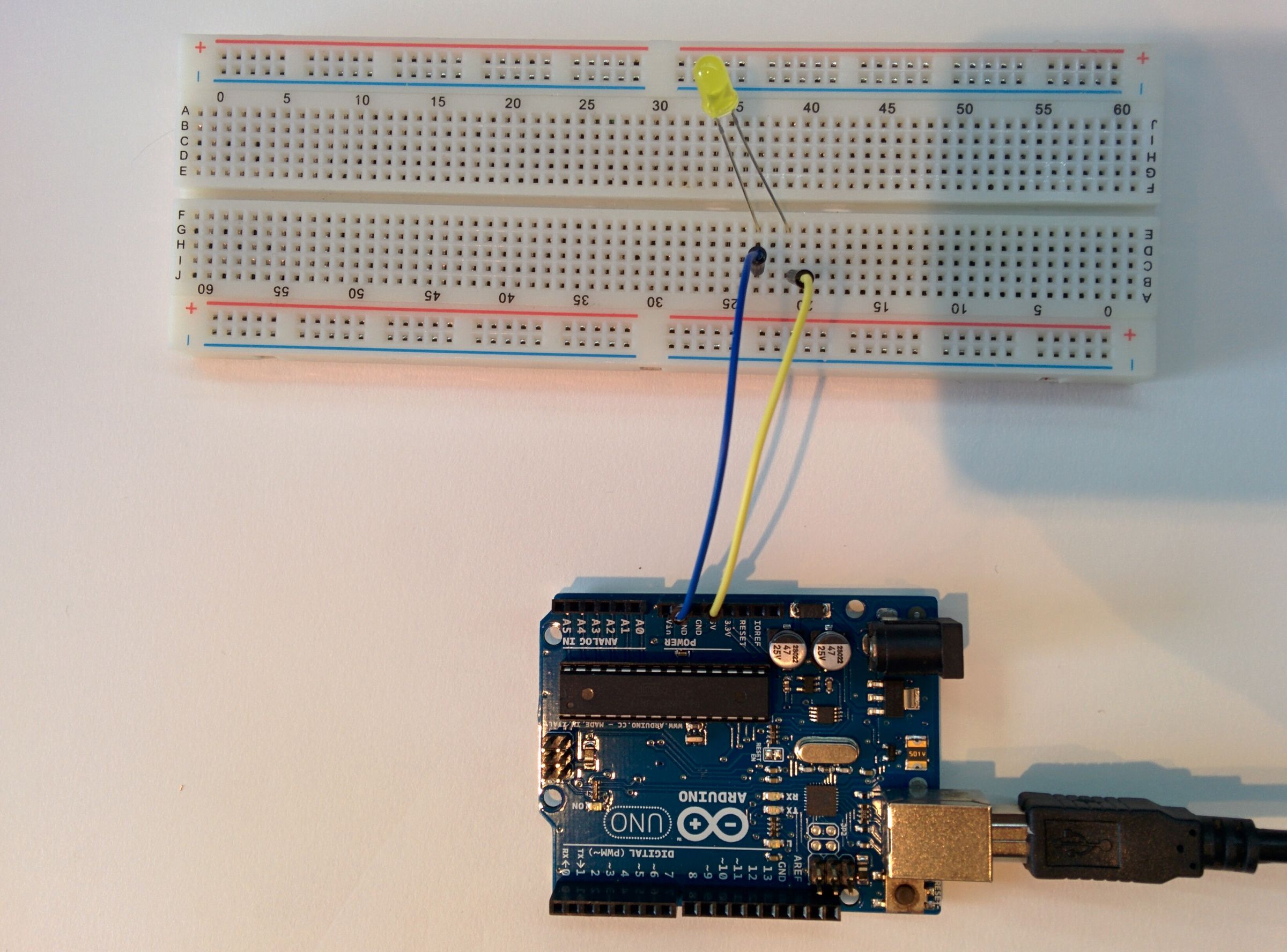 Arduino Starter Kit 1: First Circuit and Program to Control an LED : 6 ...