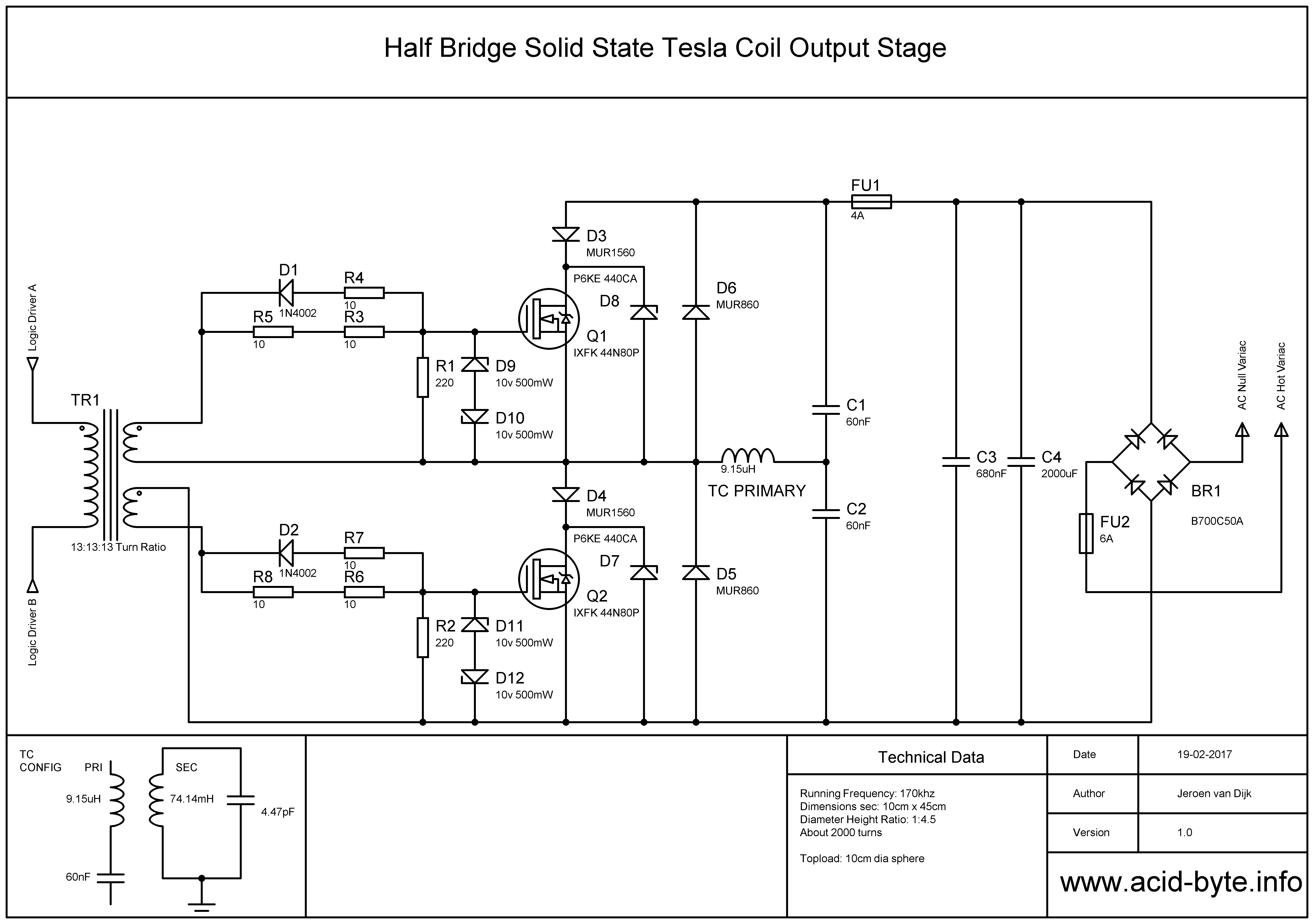 Building A Solid State Tesla Coil 12 Steps With Pictures Instructables