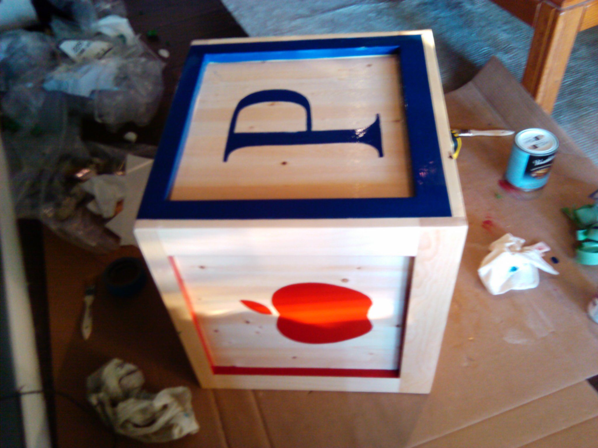 Giant "Wooden Letter Block" - Toy Box : 7 Steps (with Pictures ...