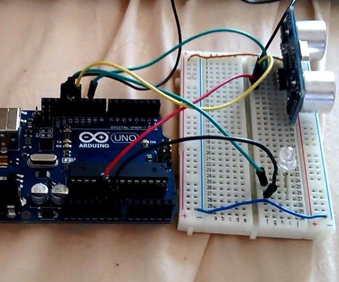 arduino ultrasonic sensor lcd distance measurement DIY Project to ...