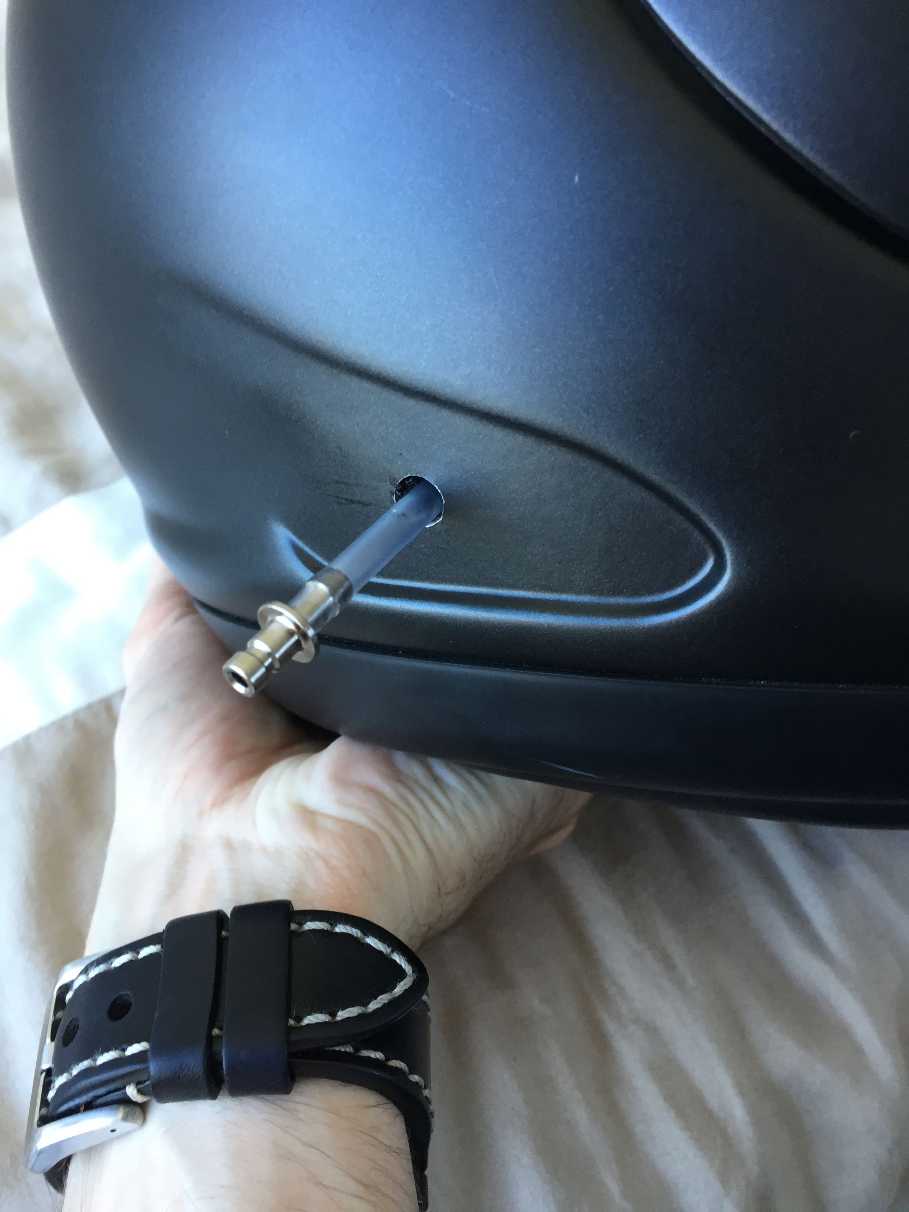 No-drill Motorcycle Helmet MotoGP Hydration Mod : 8 Steps (with ...