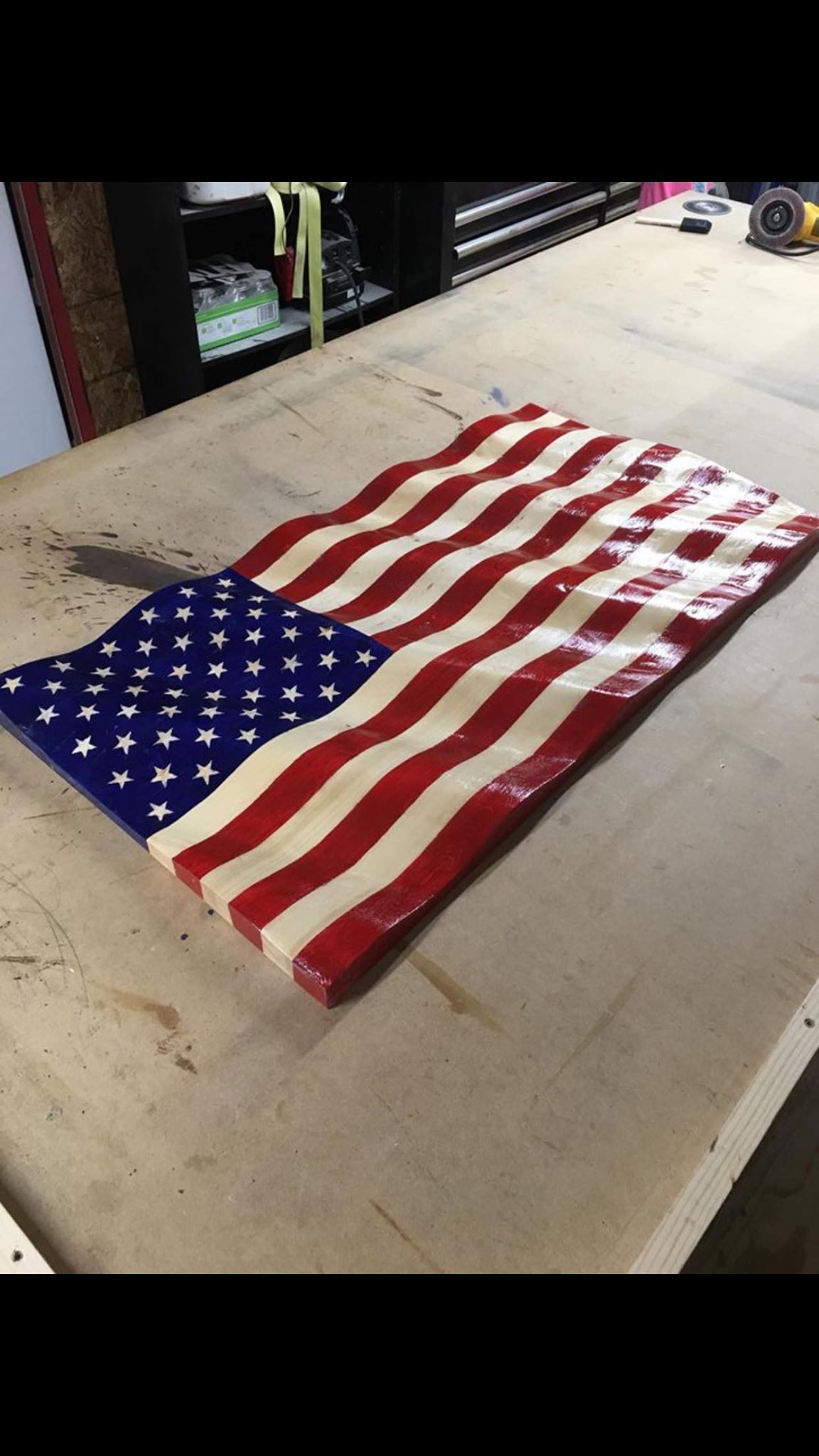 Wavey American Flag From 2x4s : 4 Steps (with Pictures) - Instructables