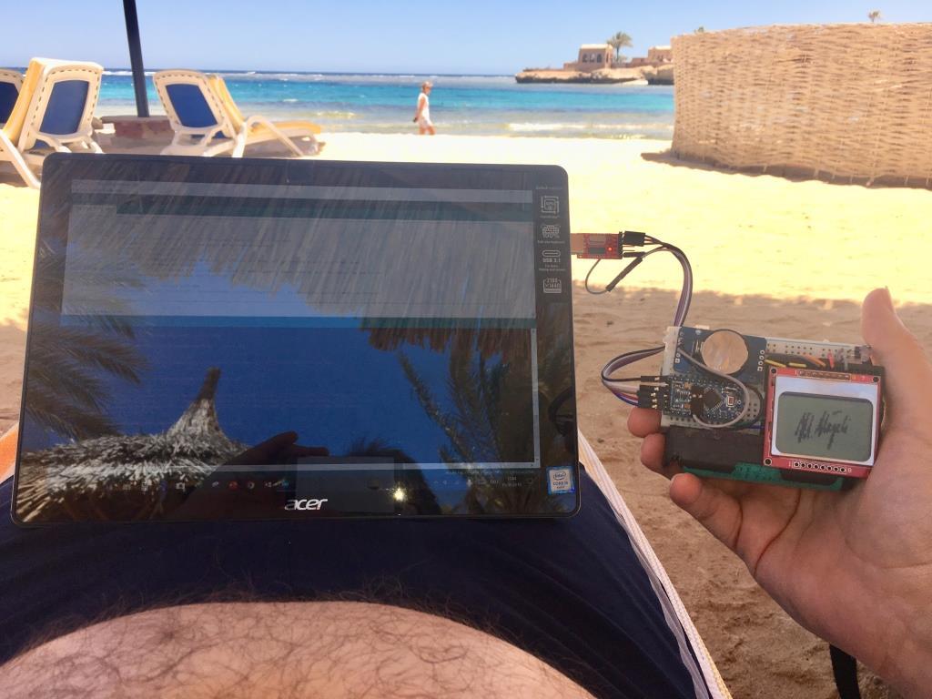 Analog Clock Using Math, Arduino Pro Mini, DS3231 and Nokia 5110 | Trybotics