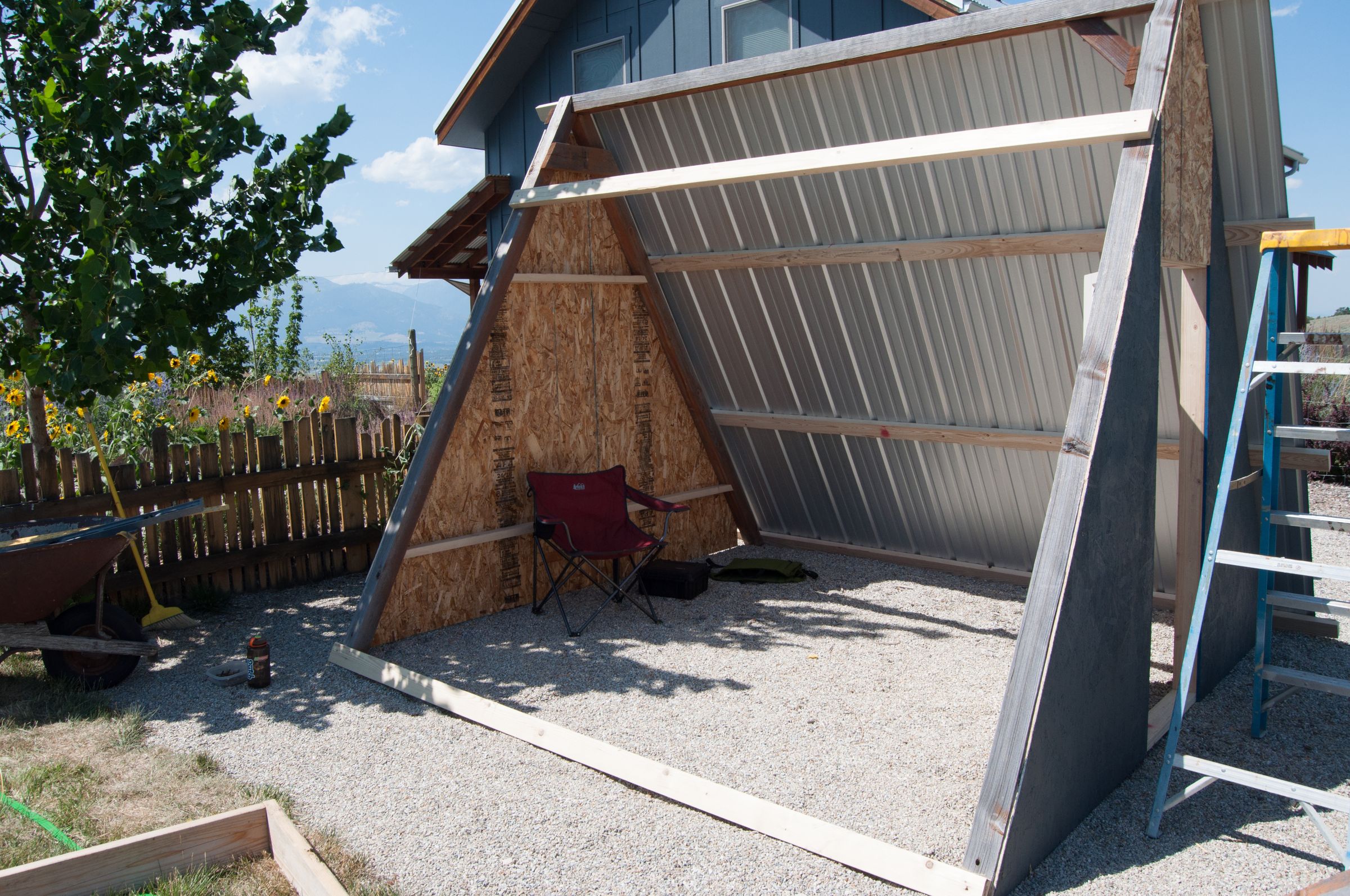 Convertible Backyard A-frame Fort From a Swing Set. : 12 Steps (with ...