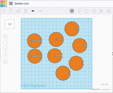 Wobble Coin Using Tinkercad for 3D Printing : 10 Steps (with Pictures ...