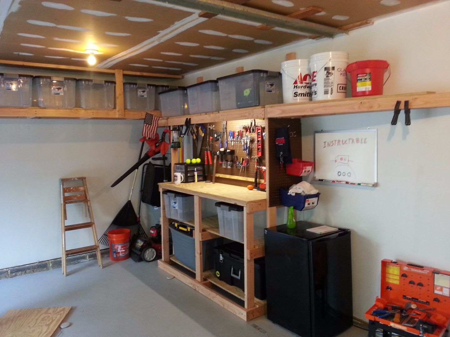 Garage Storage/Work Bench : 11 Steps (with Pictures) - Instructables