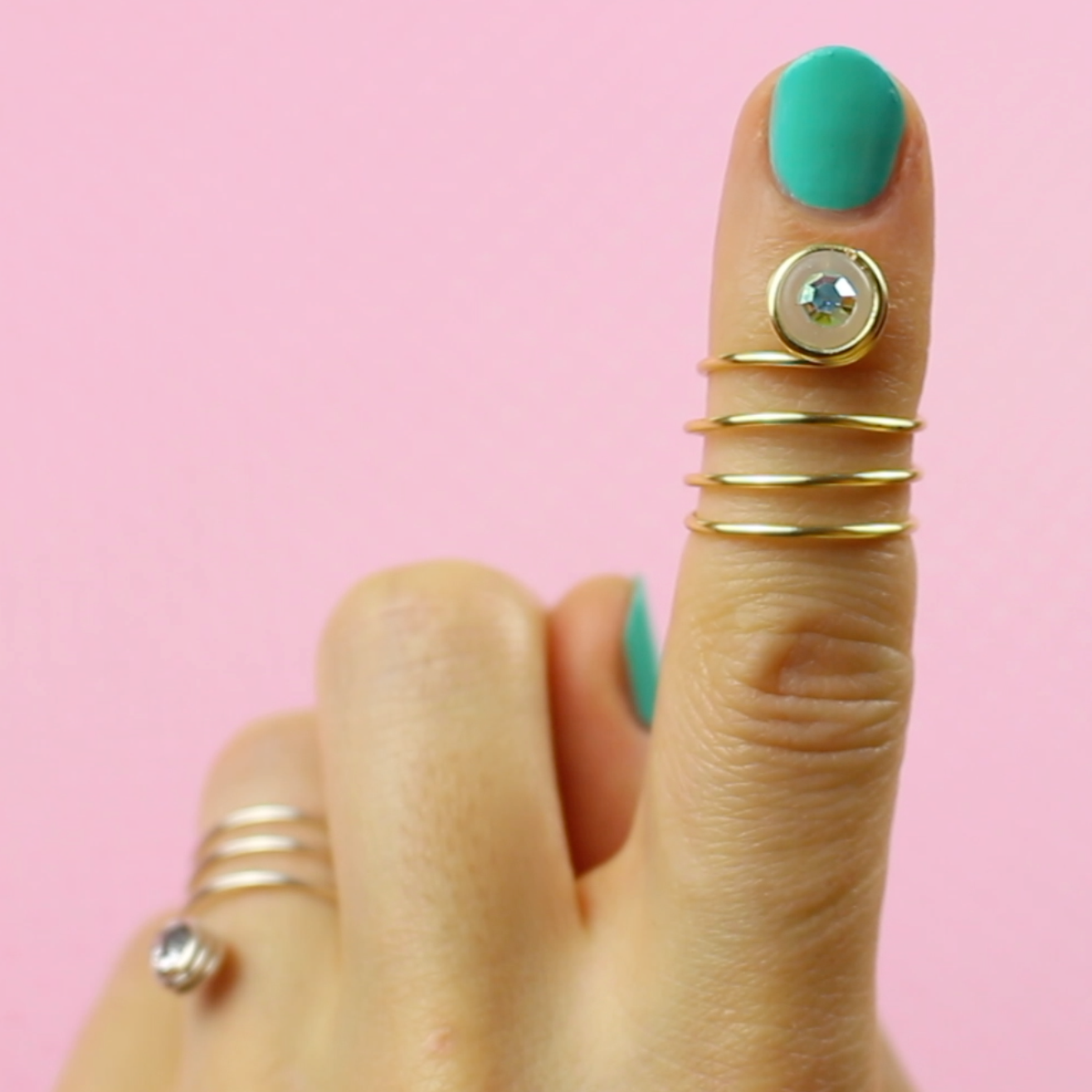 DIY Rings - Galaxy, Diamond, Opal.. No Tools! : 6 Steps (with Pictures ...
