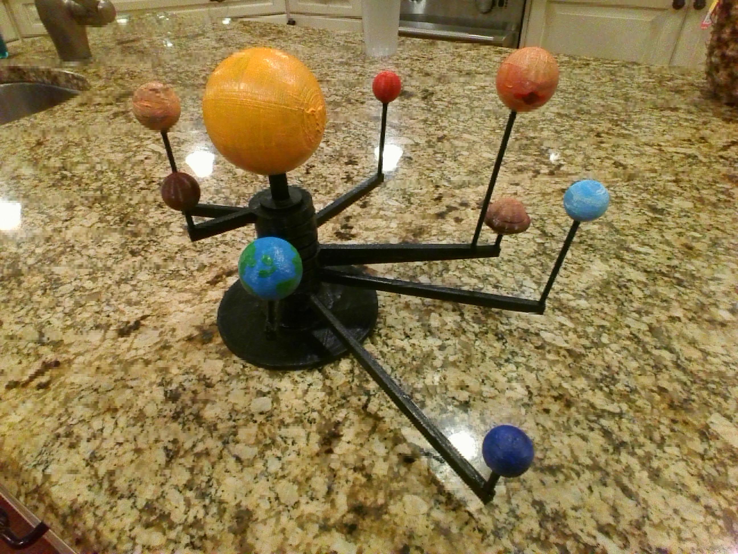 Rotating Solar System Model : 6 Steps (with Pictures) - Instructables