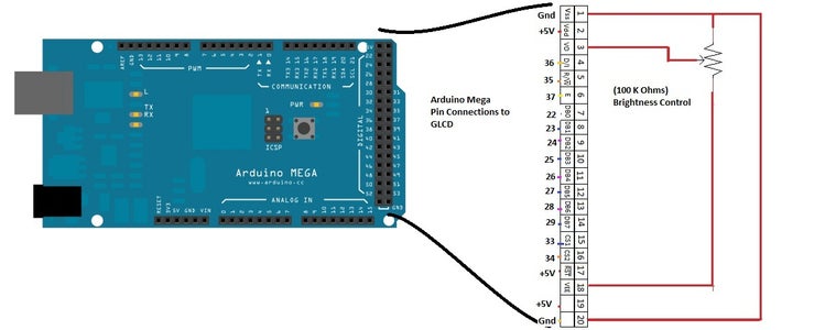 Interface Glcd With Arduino 12 Steps Instructables