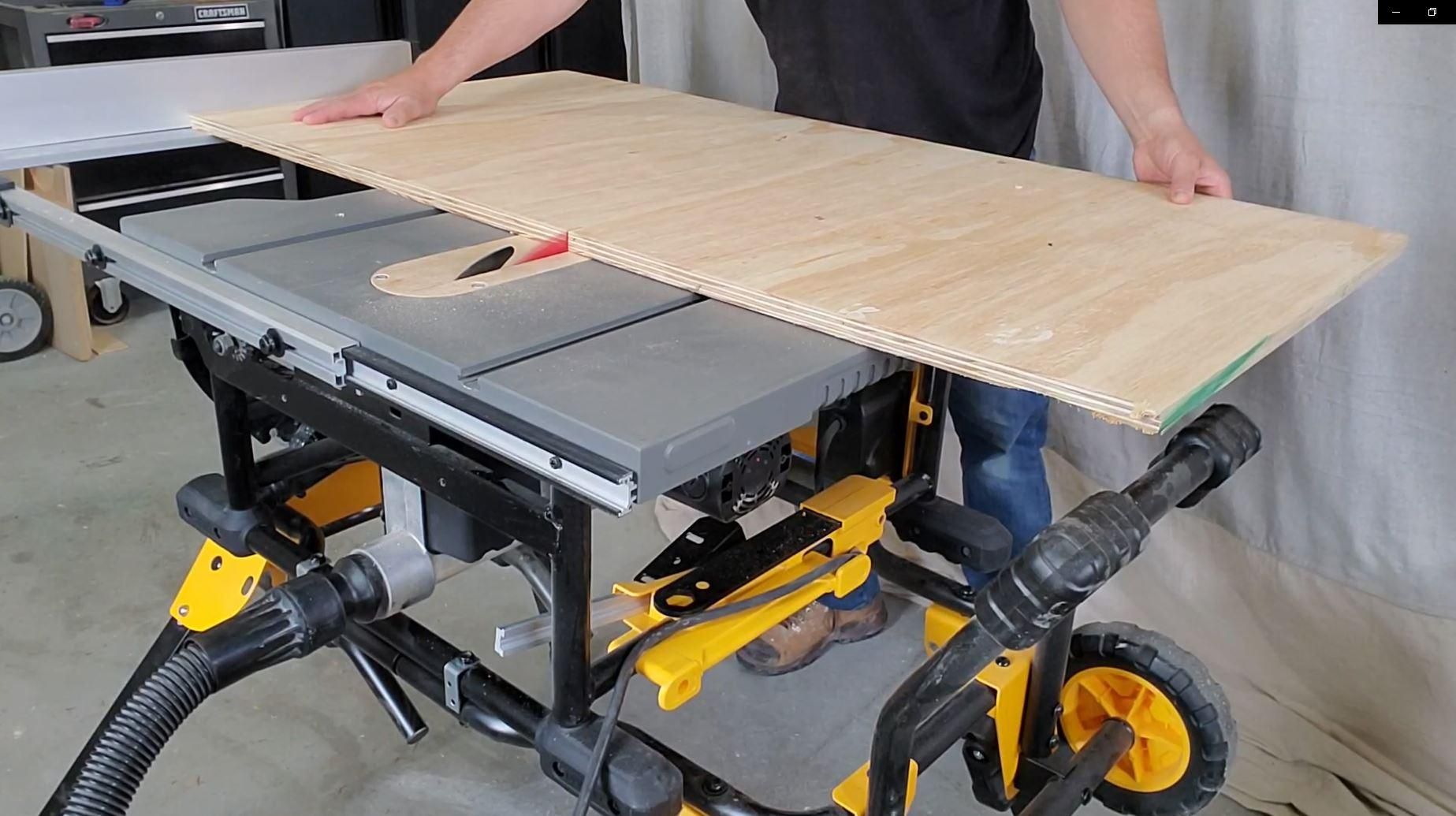 DWE7491 Table Saw Folding Outfeed Table : 8 Steps (with Pictures ...