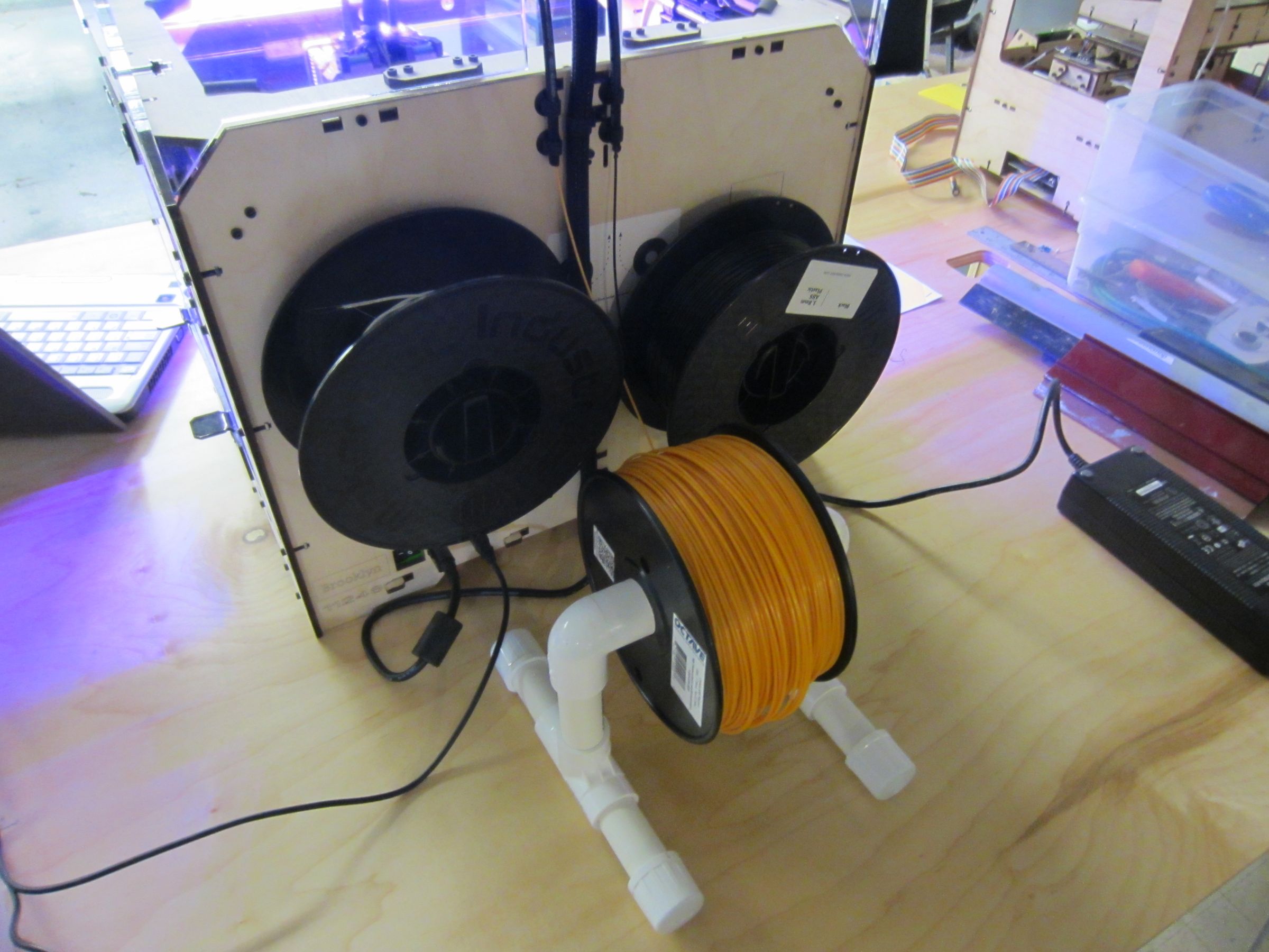 Low Cost 3D Printer Filament Spool Stand : 6 Steps - Instructables
