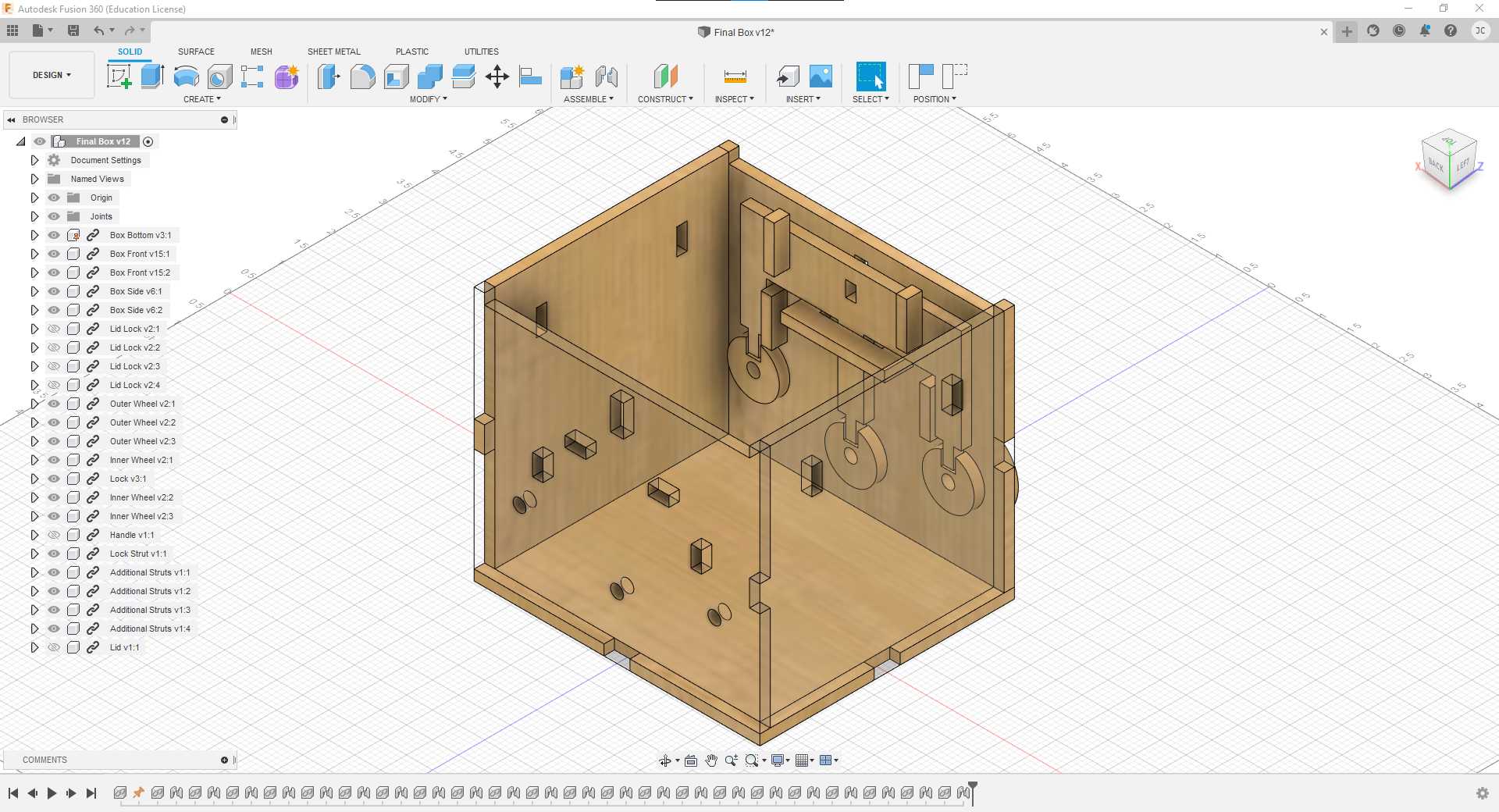 Learning Fusion 360 by Modeling a Puzzle Box for Laser Cutting : 6 ...