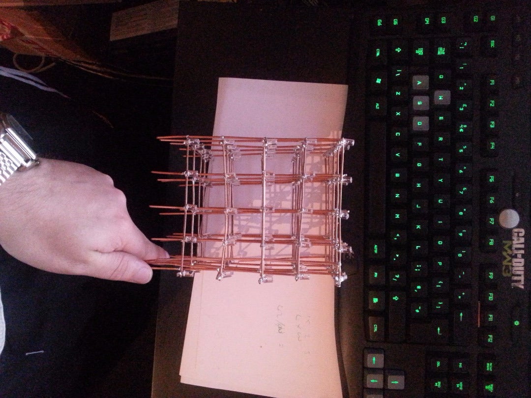 5x5x5 Led Cube Arduino 7 Steps Instructables
