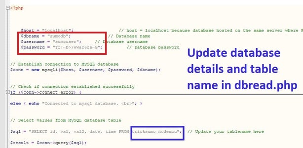 How to Connect NodeMCU ESP8266 to MySQL Database : 7 Steps - Instructables