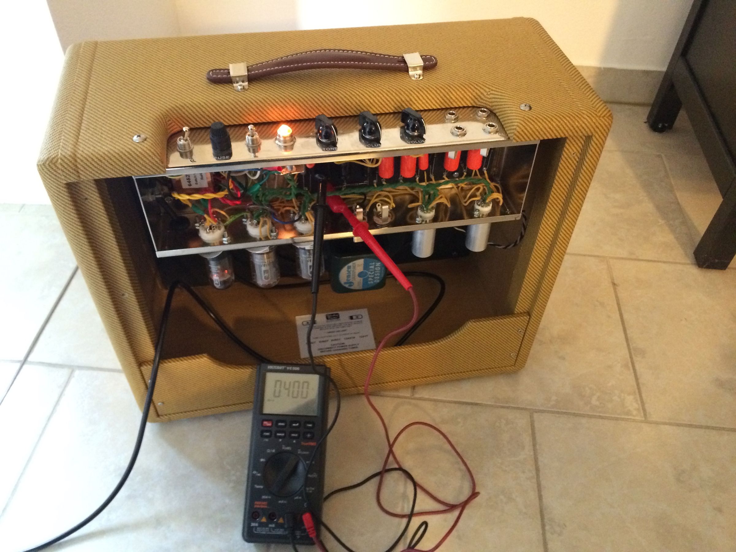 Fender Tweed Deluxe 5e3 Clone Build Based on TAD Tweed Deluxe Kit : 18 ...