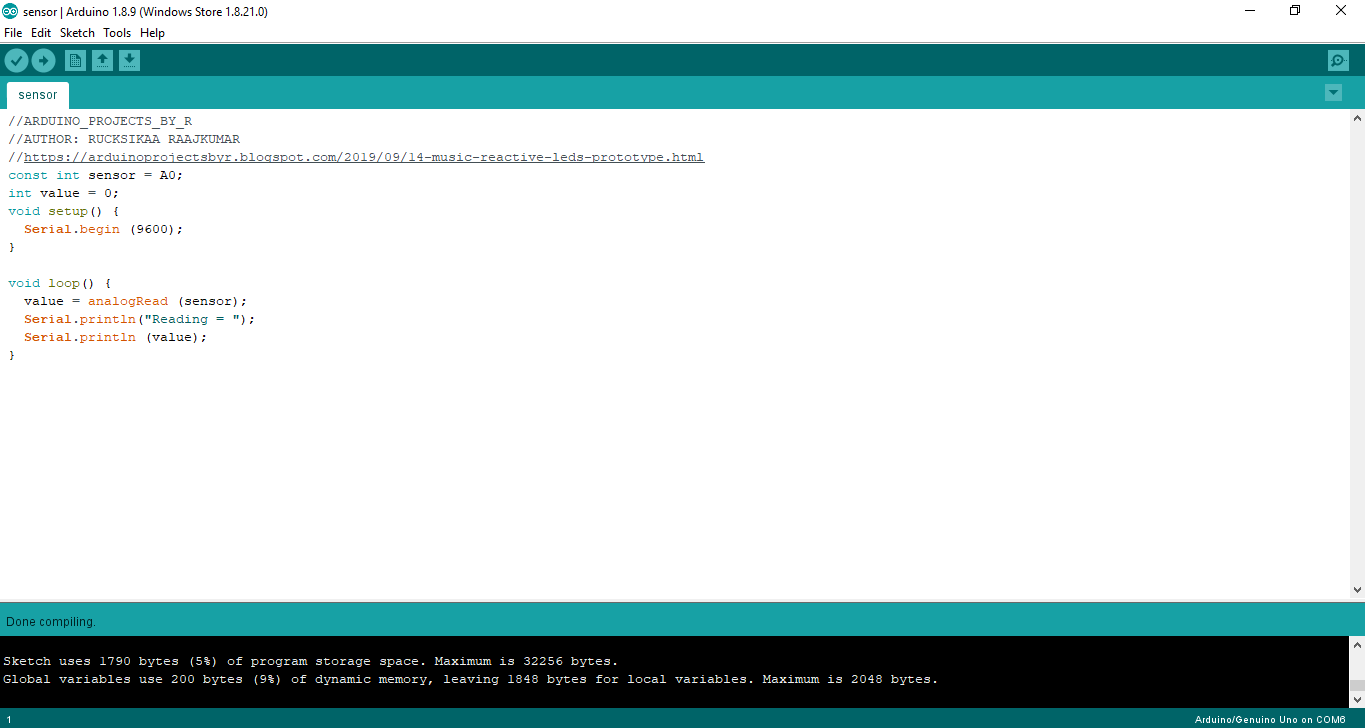 Arduino Big Sound Sensor - Music Reactive LEDs (Prototype) : 3 Steps ...