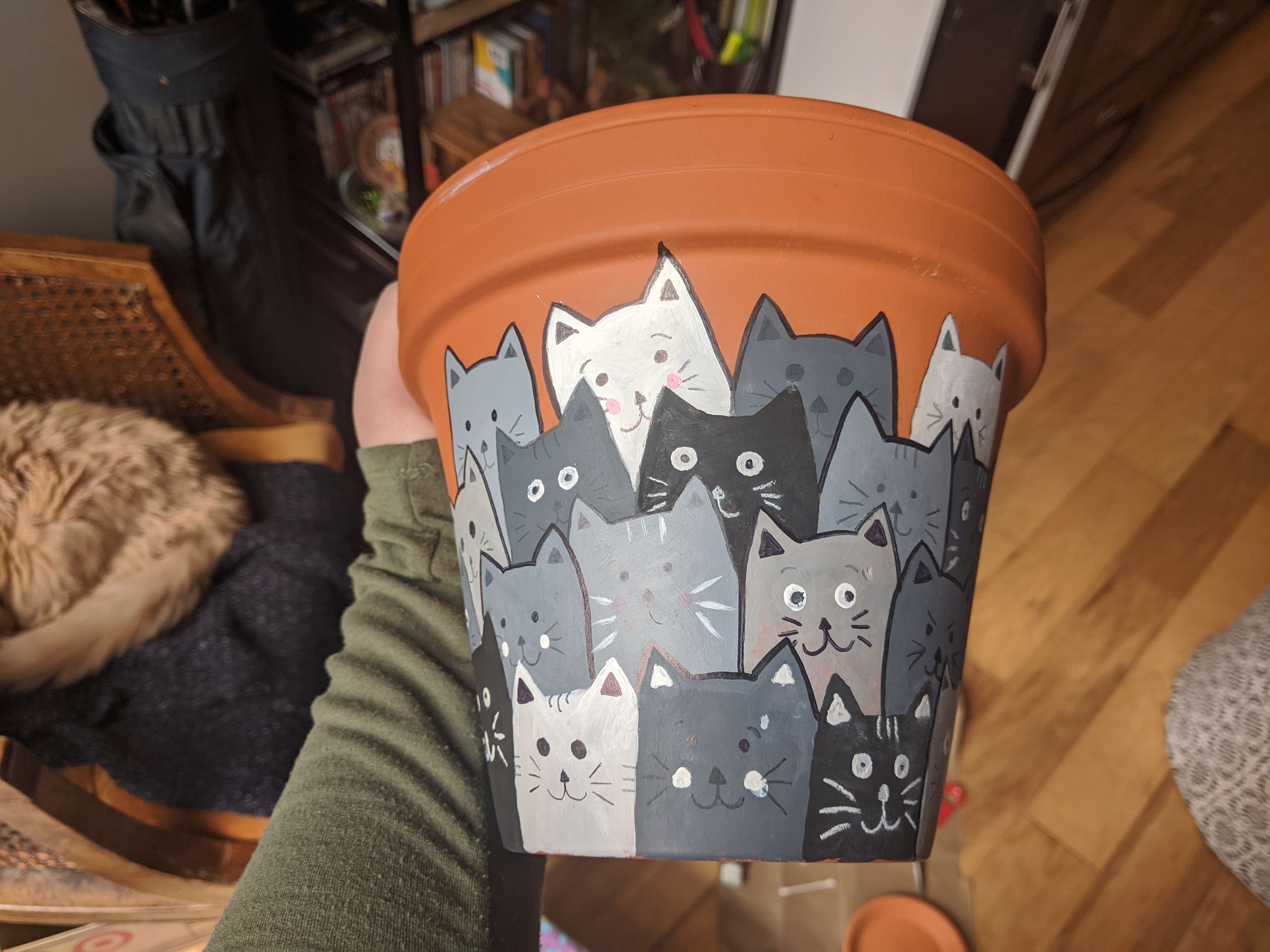 Painted Cats Terracotta Flower Pot : 7 Steps (with Pictures ...