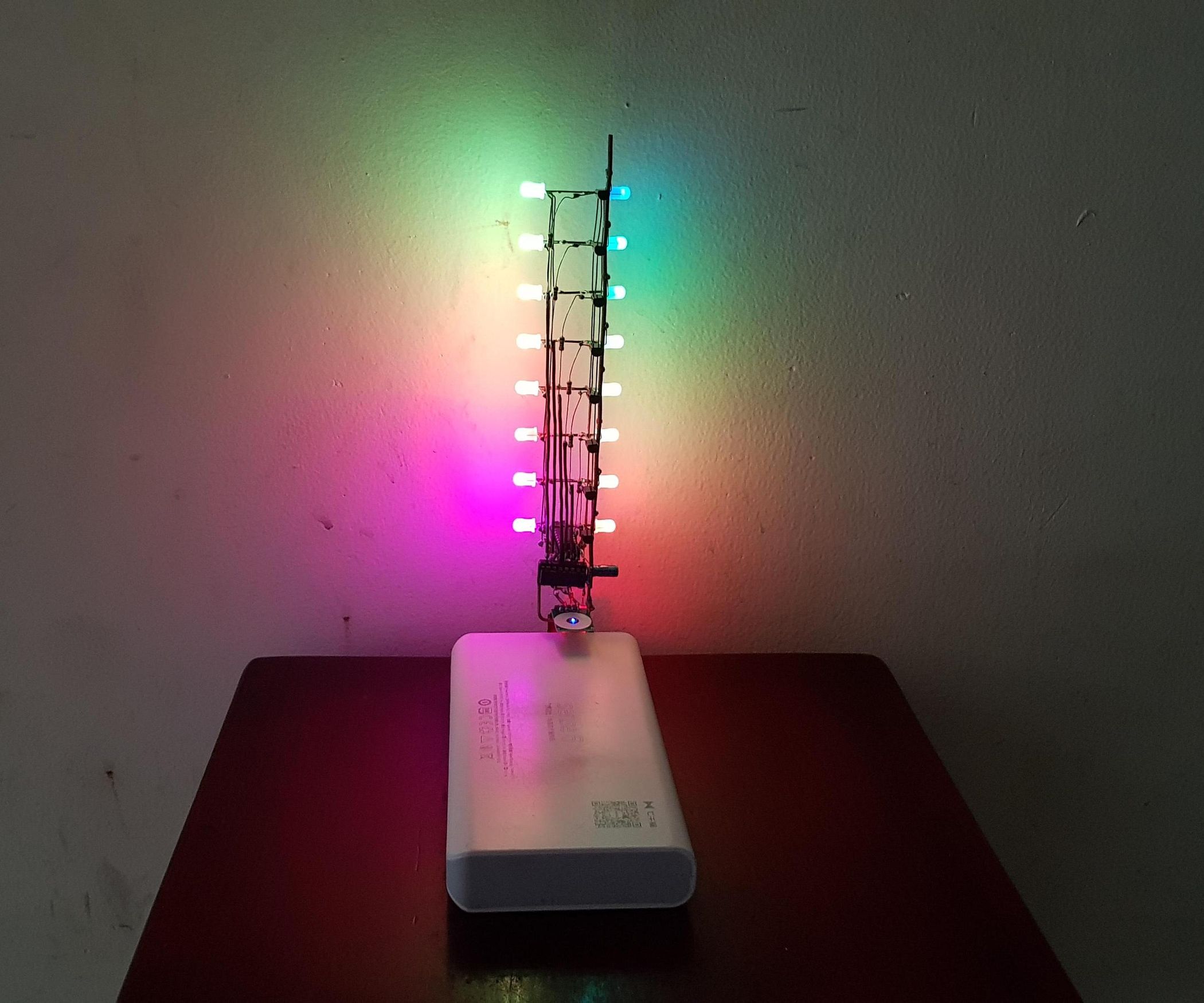 Rainbow Led Circuit Sculpture : 5 Steps (with Pictures) - Instructables