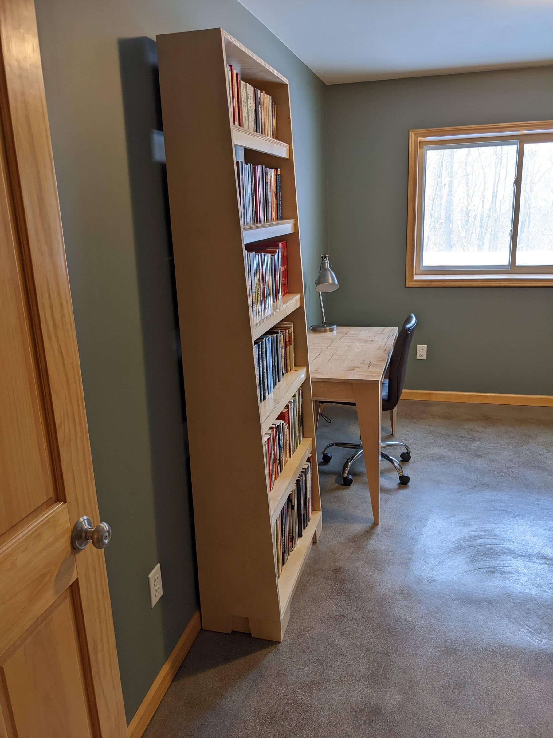 One-Sheet Plywood Angled Bookshelf (Midcentury Modern) : 15 Steps (with ...