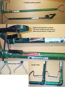 Green Garbage Grabber, Trash Tongs, Pick Up Tool : 5 Steps - Instructables