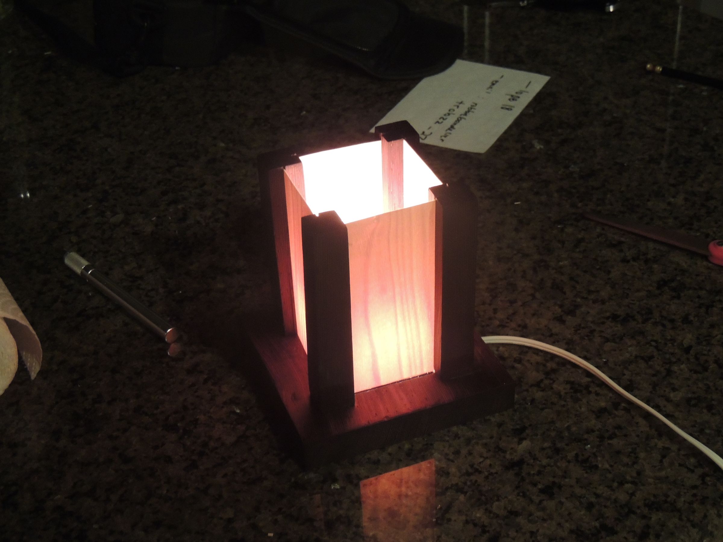 Wooden Table Lamp : 11 Steps (with Pictures) - Instructables