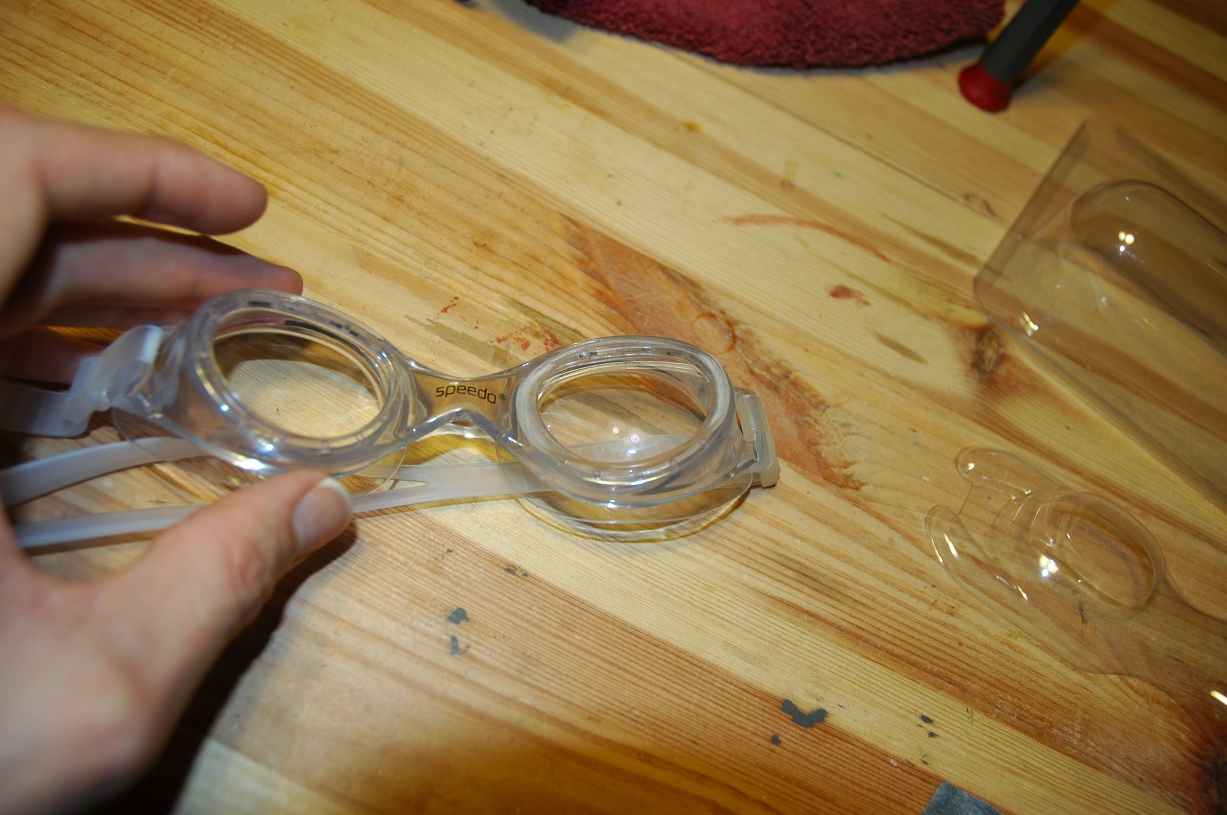 Make Your Own Prescription Swimming Goggles : 8 Steps (with Pictures ...