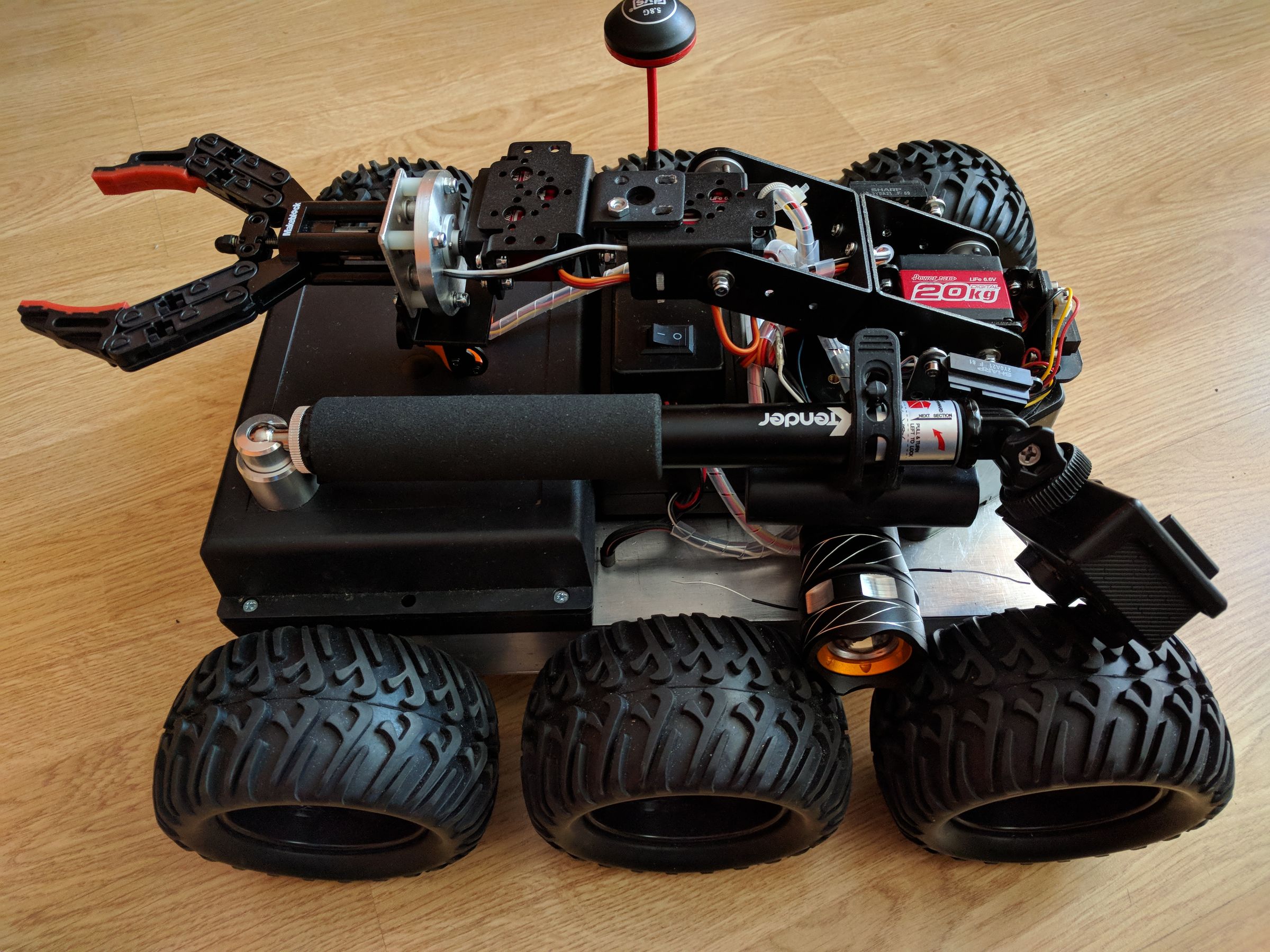 Remote Controlled 6WD All Terrain Robot : 10 Steps (with Pictures ...