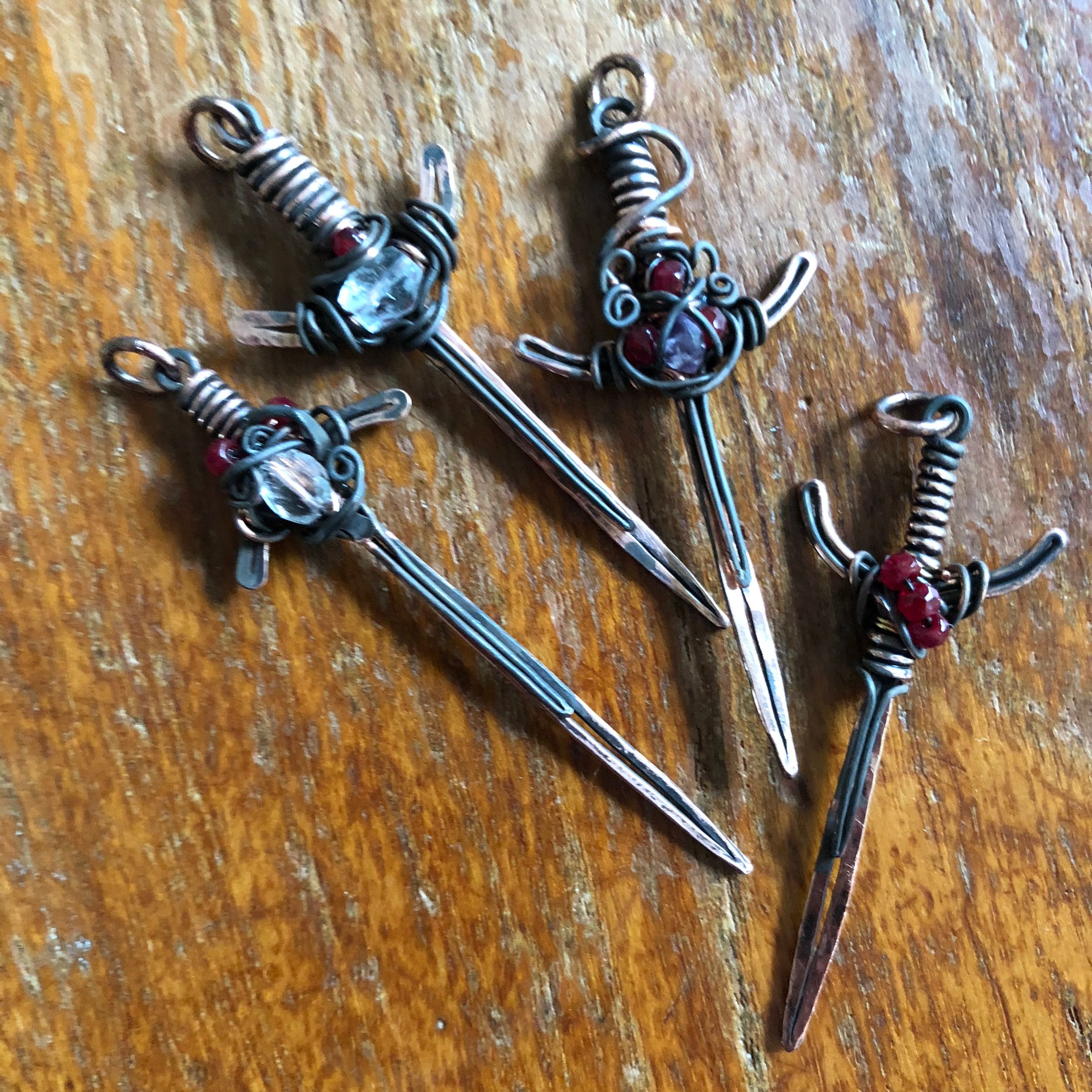 Sword Pendant Wire Wrapped Jewelry : 26 Steps (with Pictures ...