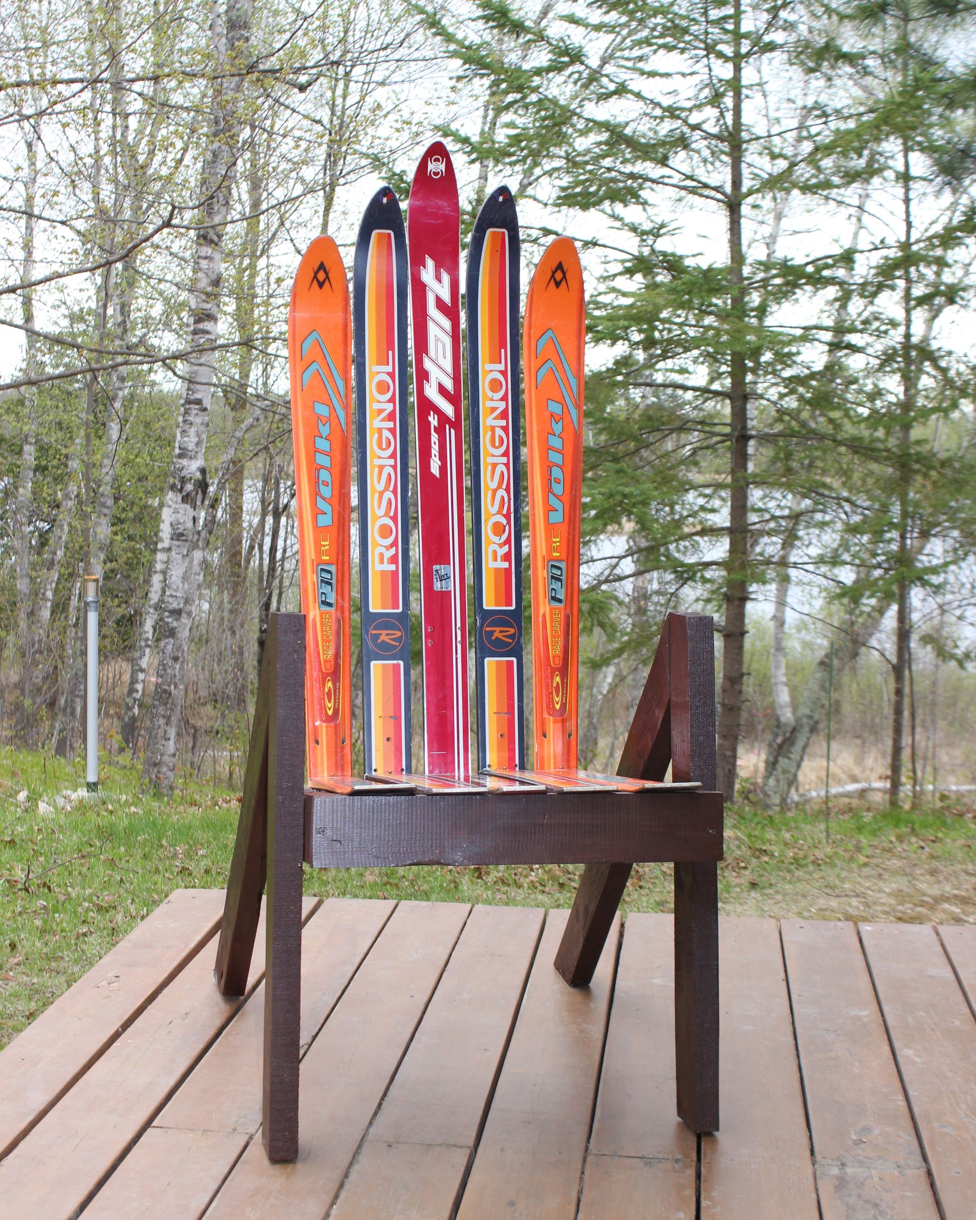 Build a Lawn Chair From Recycled Skis - the Ski Chair! : 4 Steps (with ...