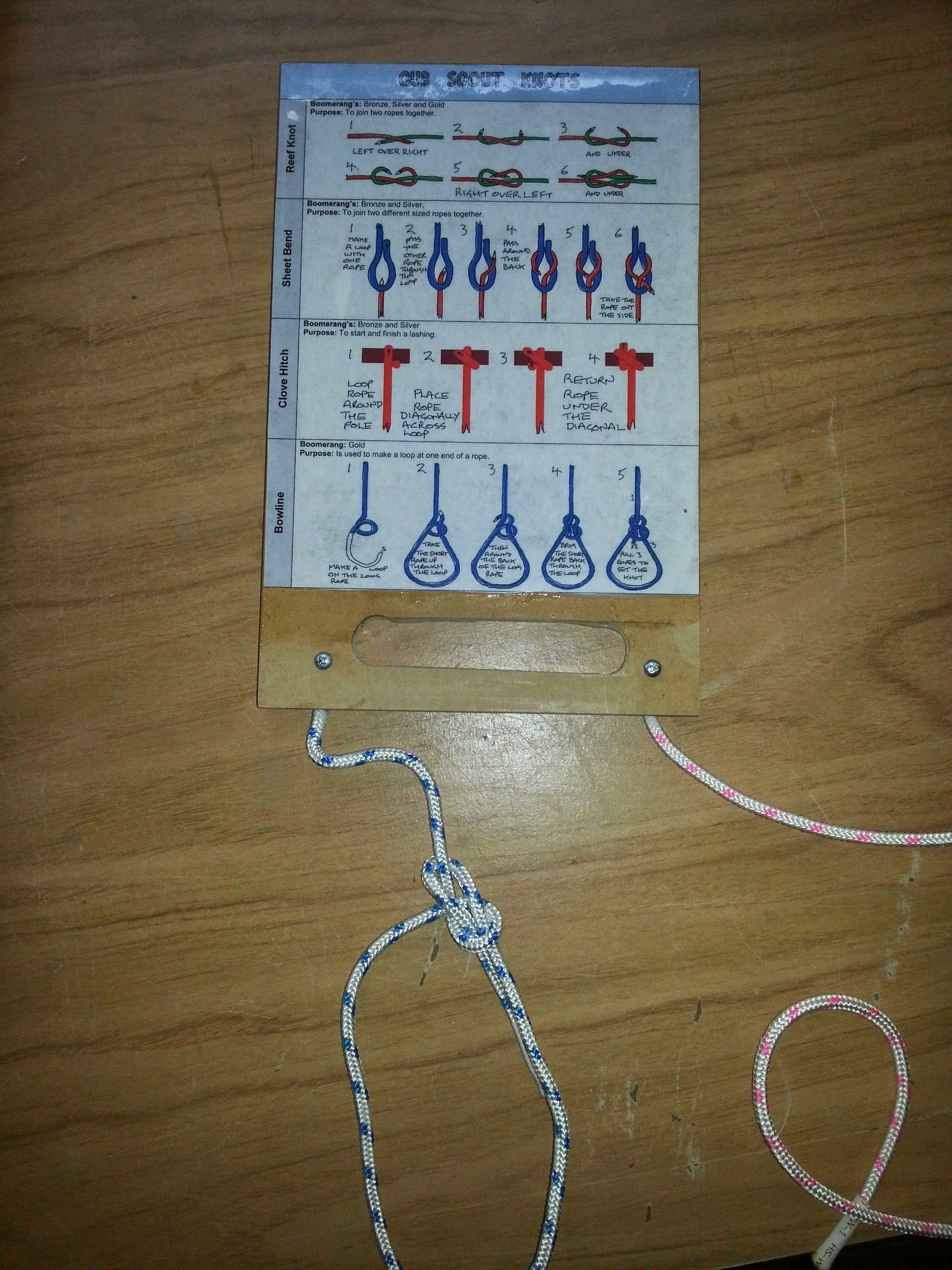 Knot Board for Australian Cub Scouts : 8 Steps (with Pictures ...