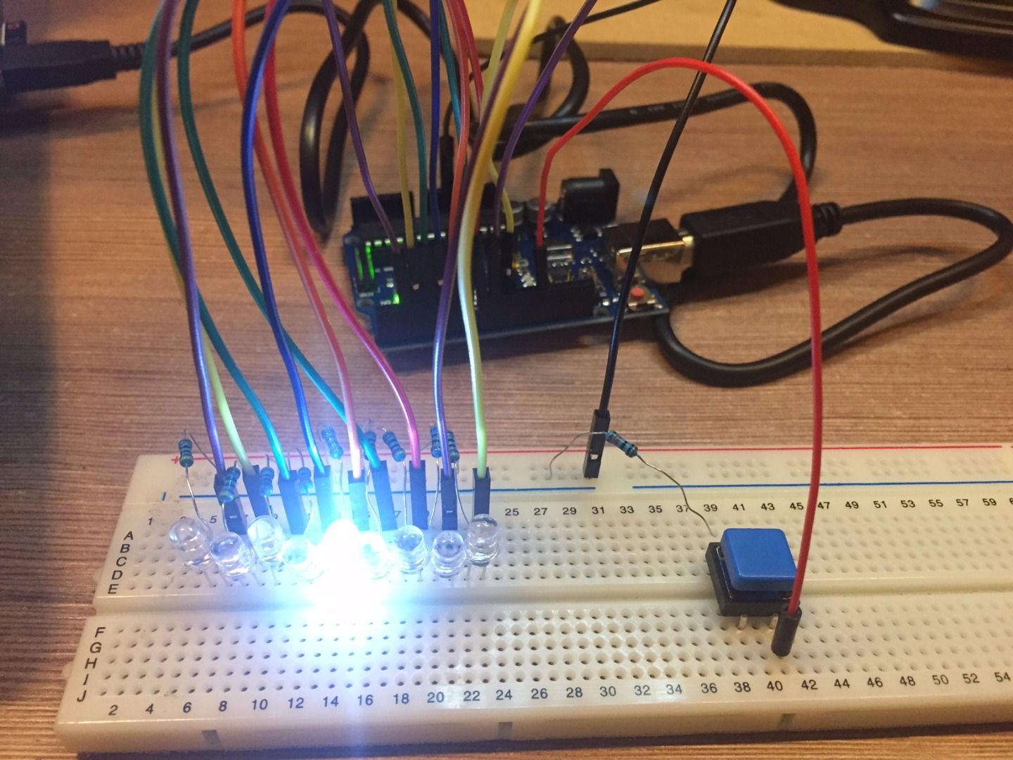 Arduino LED Rocker Game! : 4 Steps (with Pictures) - Instructables