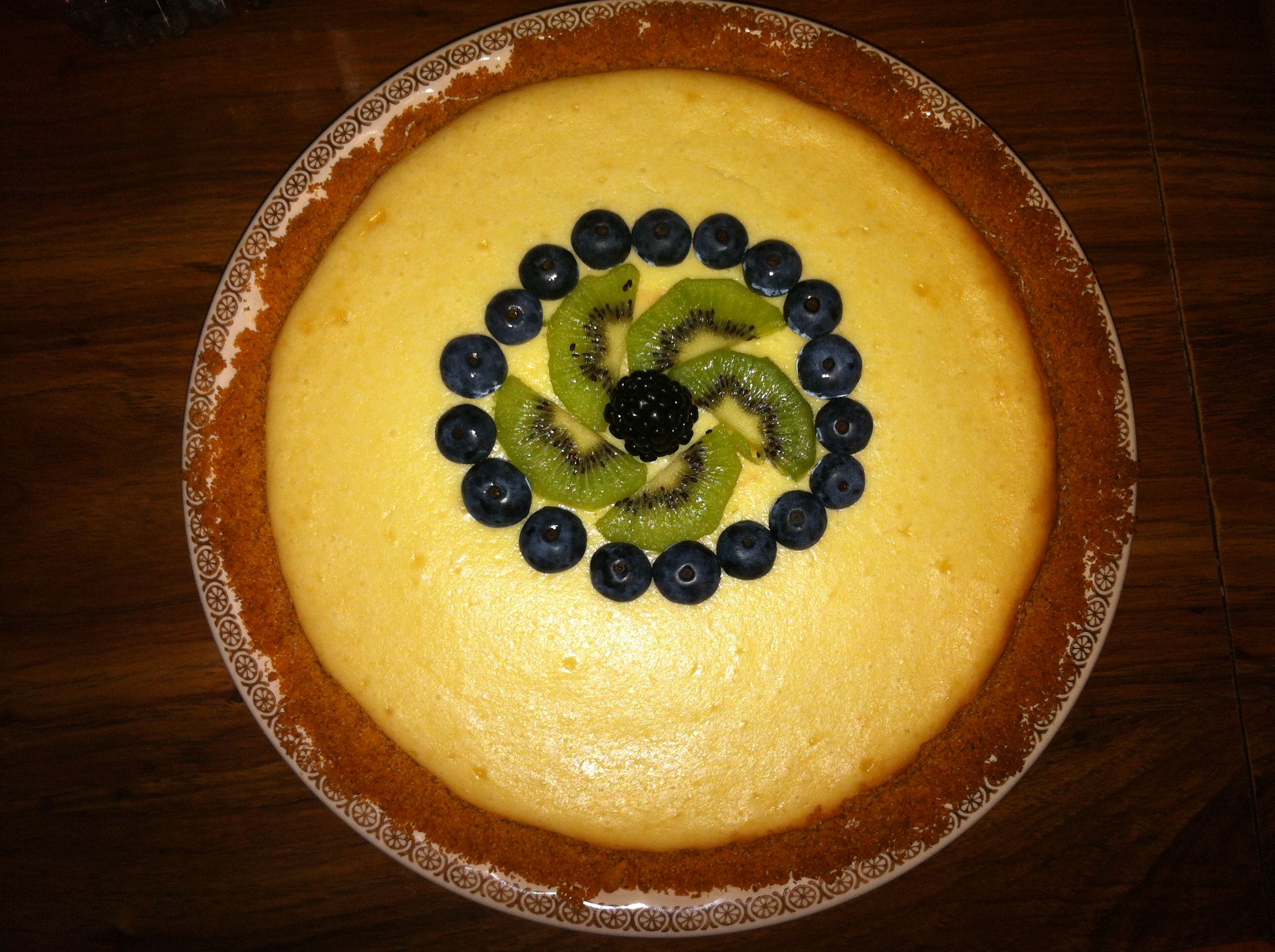 Cheese Cake With Glazed Fruit Topping : 5 Steps (with Pictures ...