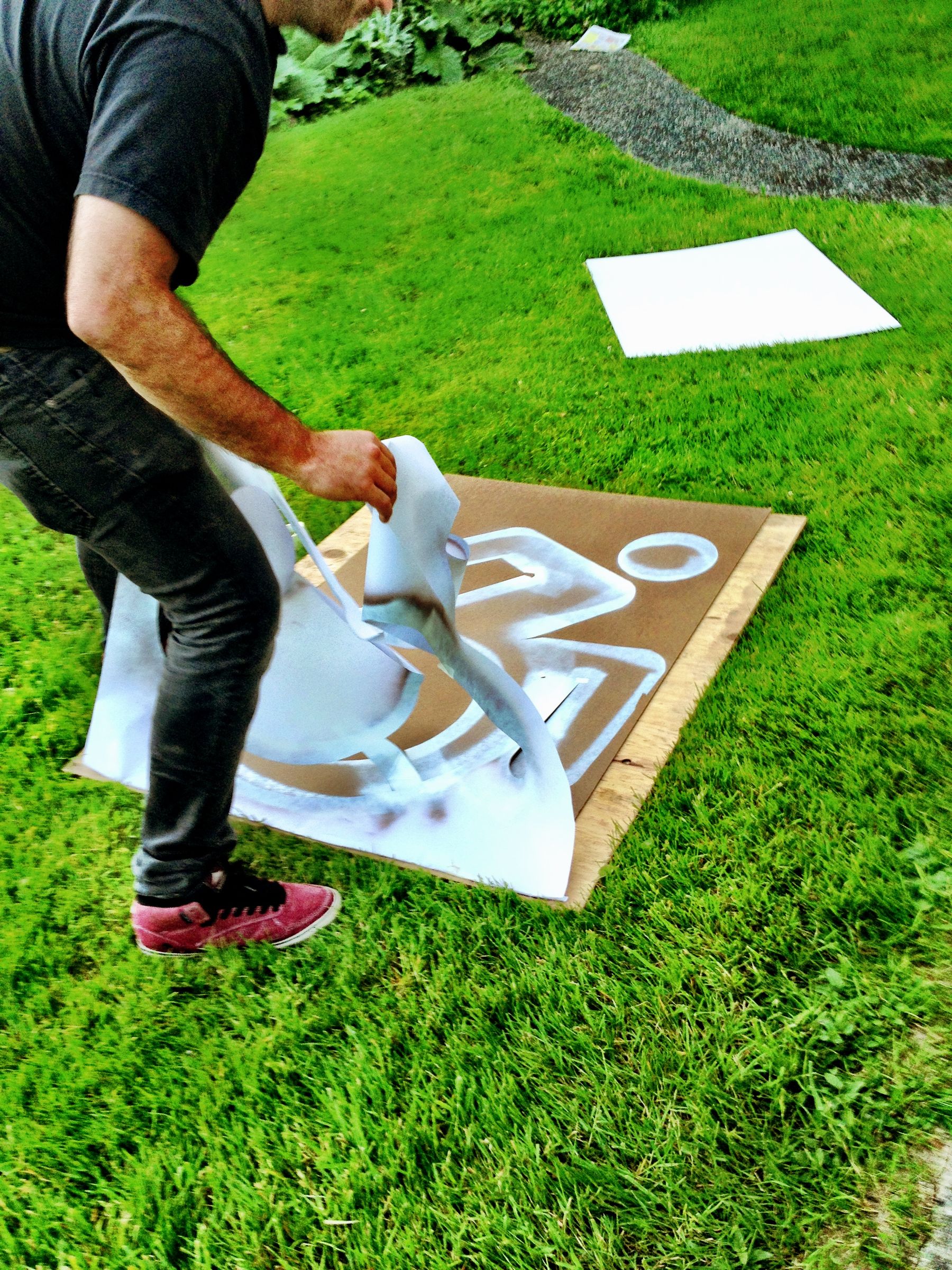 Stencil for Disability Parking Space : 6 Steps (with Pictures ...