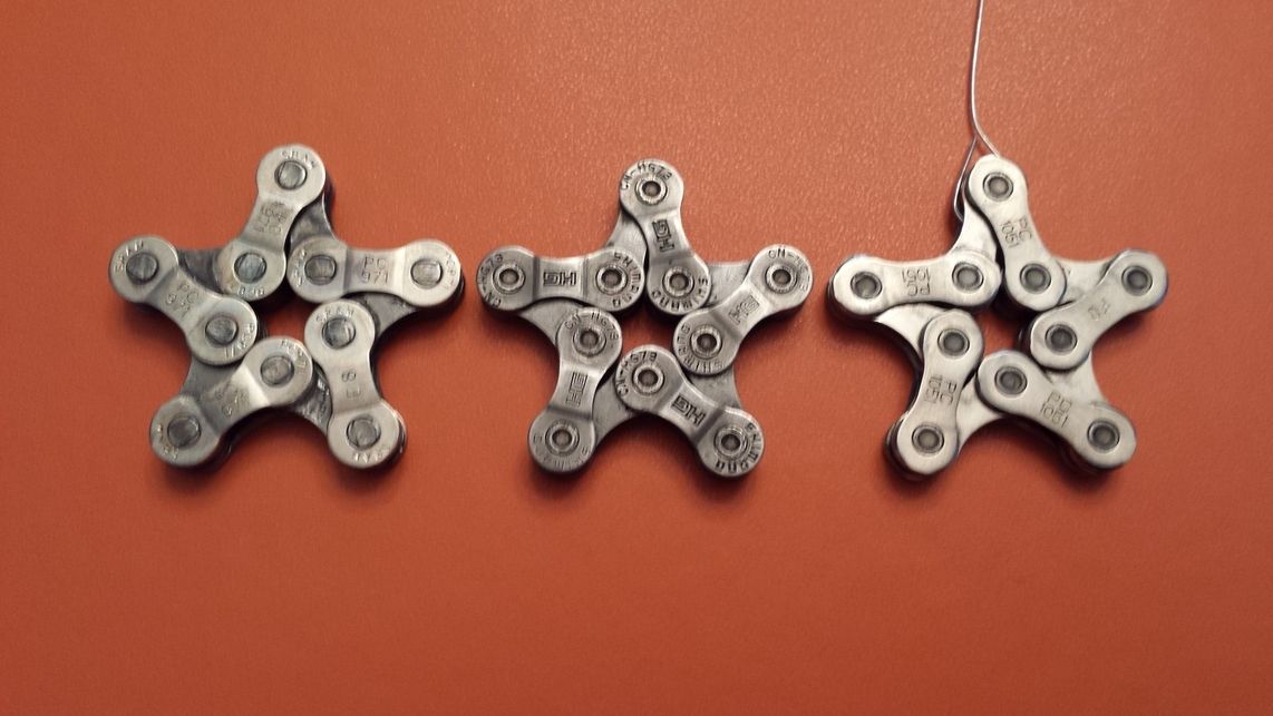 Make Holiday Ornament From Bicycle Chain : 8 Steps (with Pictures ...