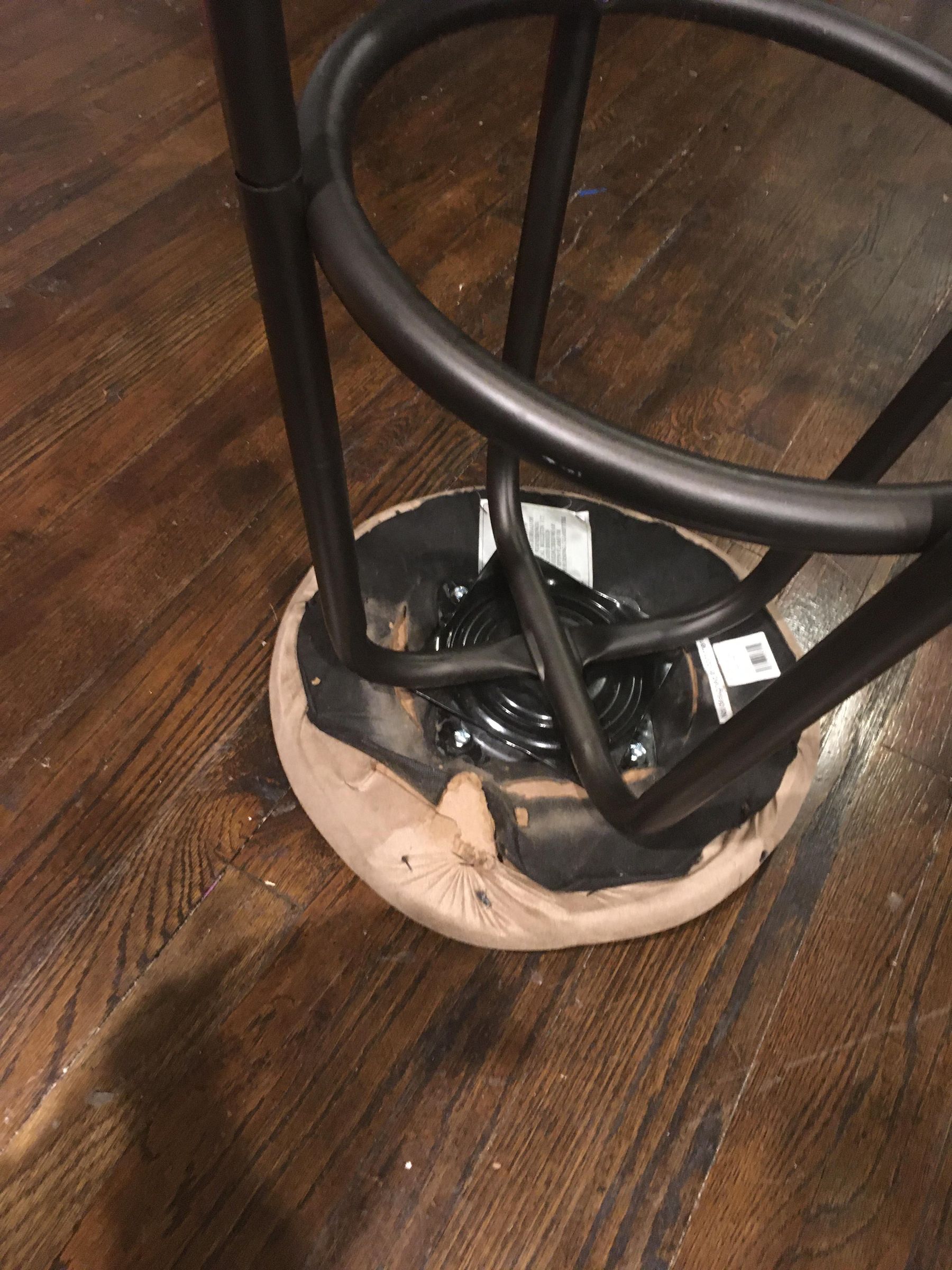 Broken Barstool Upgrade (Leather Edition!) : 23 Steps (with Pictures ...