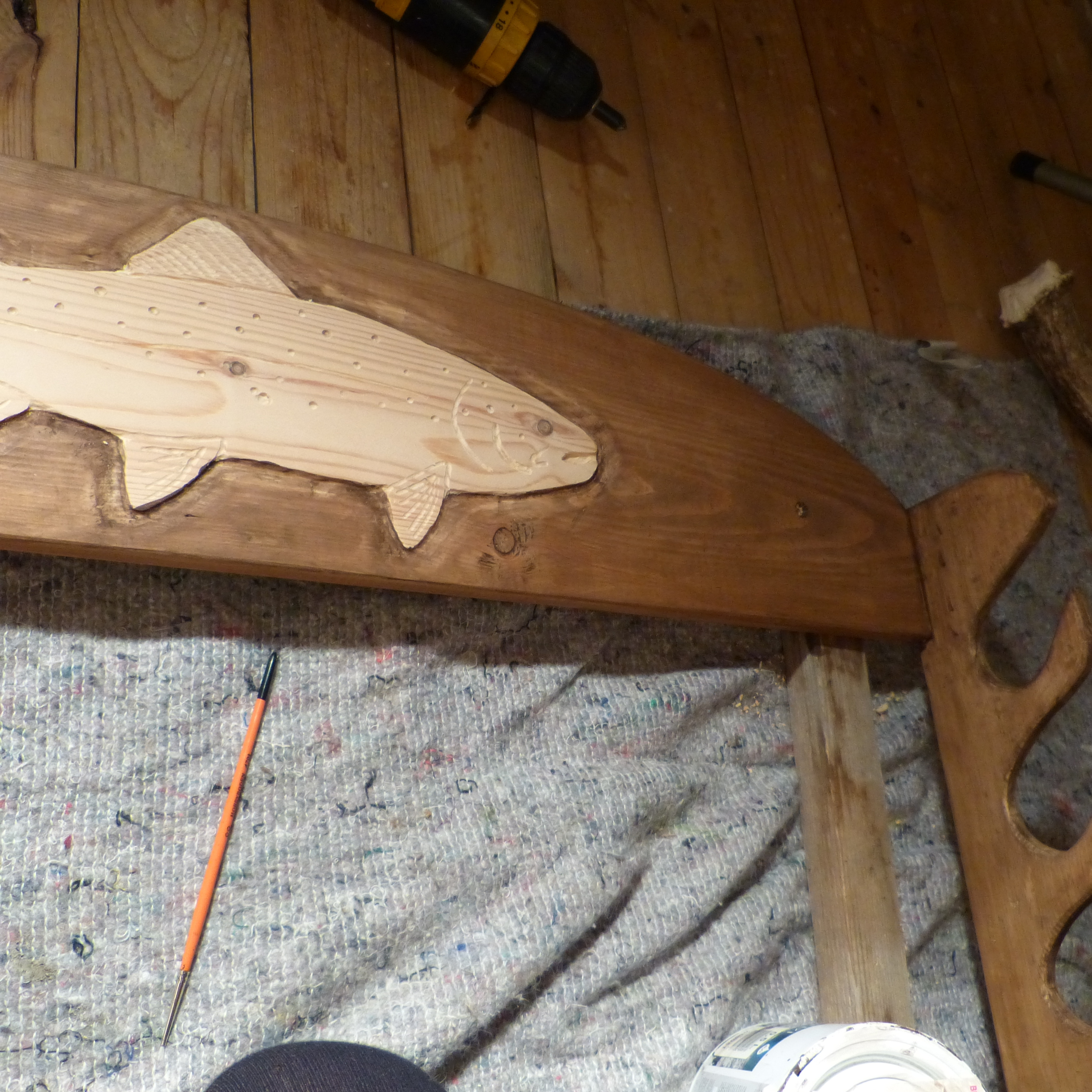 DIY Fishing Rod Storage Rack , Wallmounted : 15 Steps (with Pictures ...