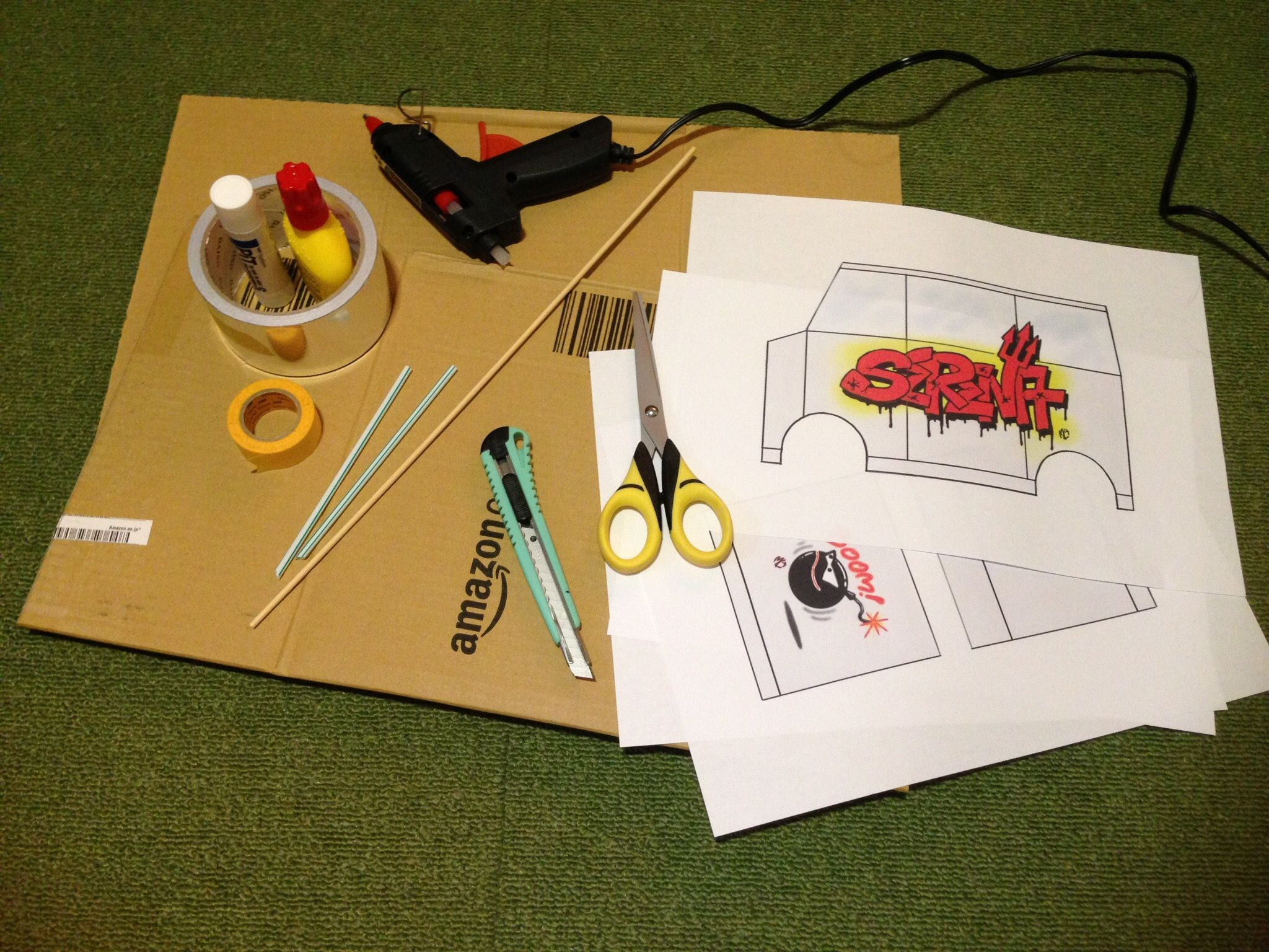 Papercraft(cardboard) Slammed Delivery Van : 4 Steps (with Pictures ...