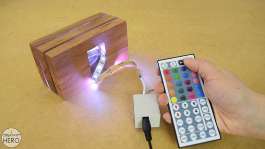 DIY Wood & Acrylic Color-Changing LED Lamp : 12 Steps (with Pictures ...
