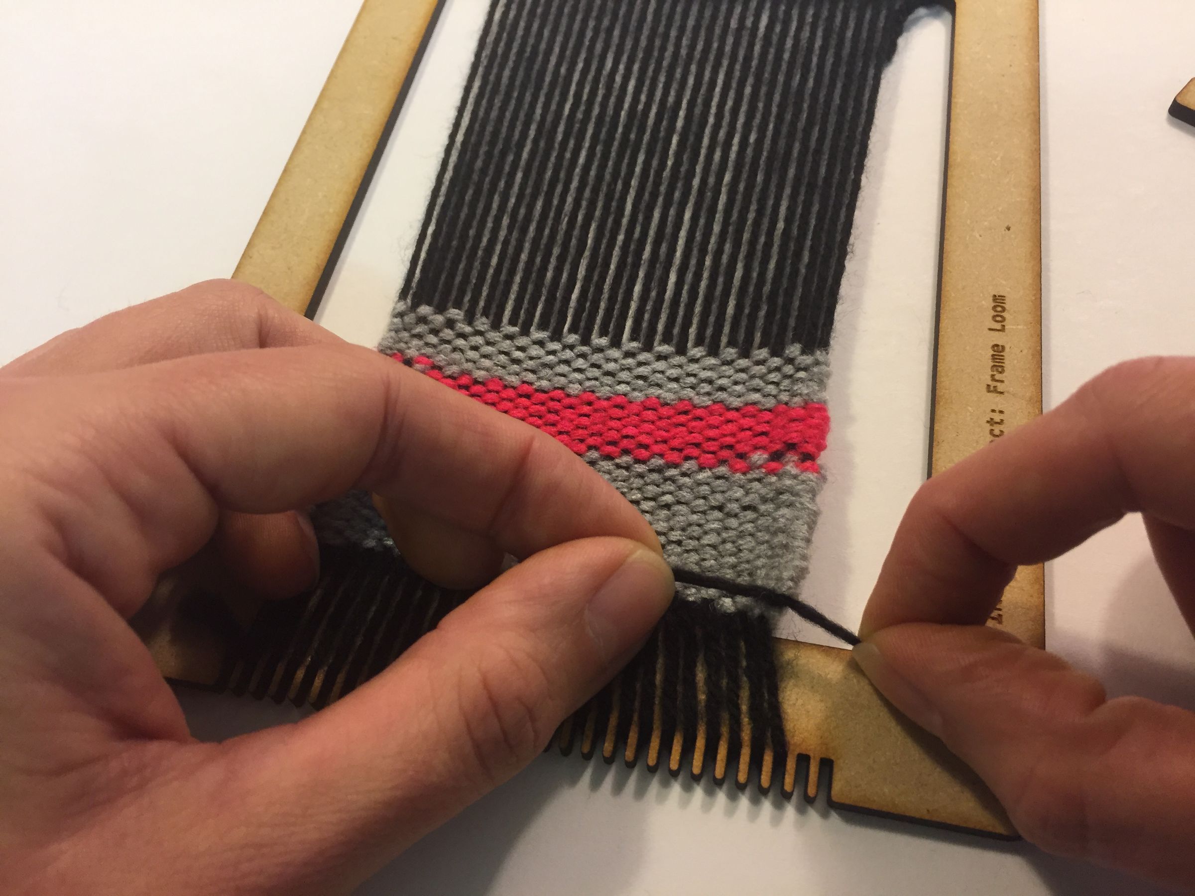 Laser Cut Mini Frame Loom Weaving : 24 Steps (with Pictures ...