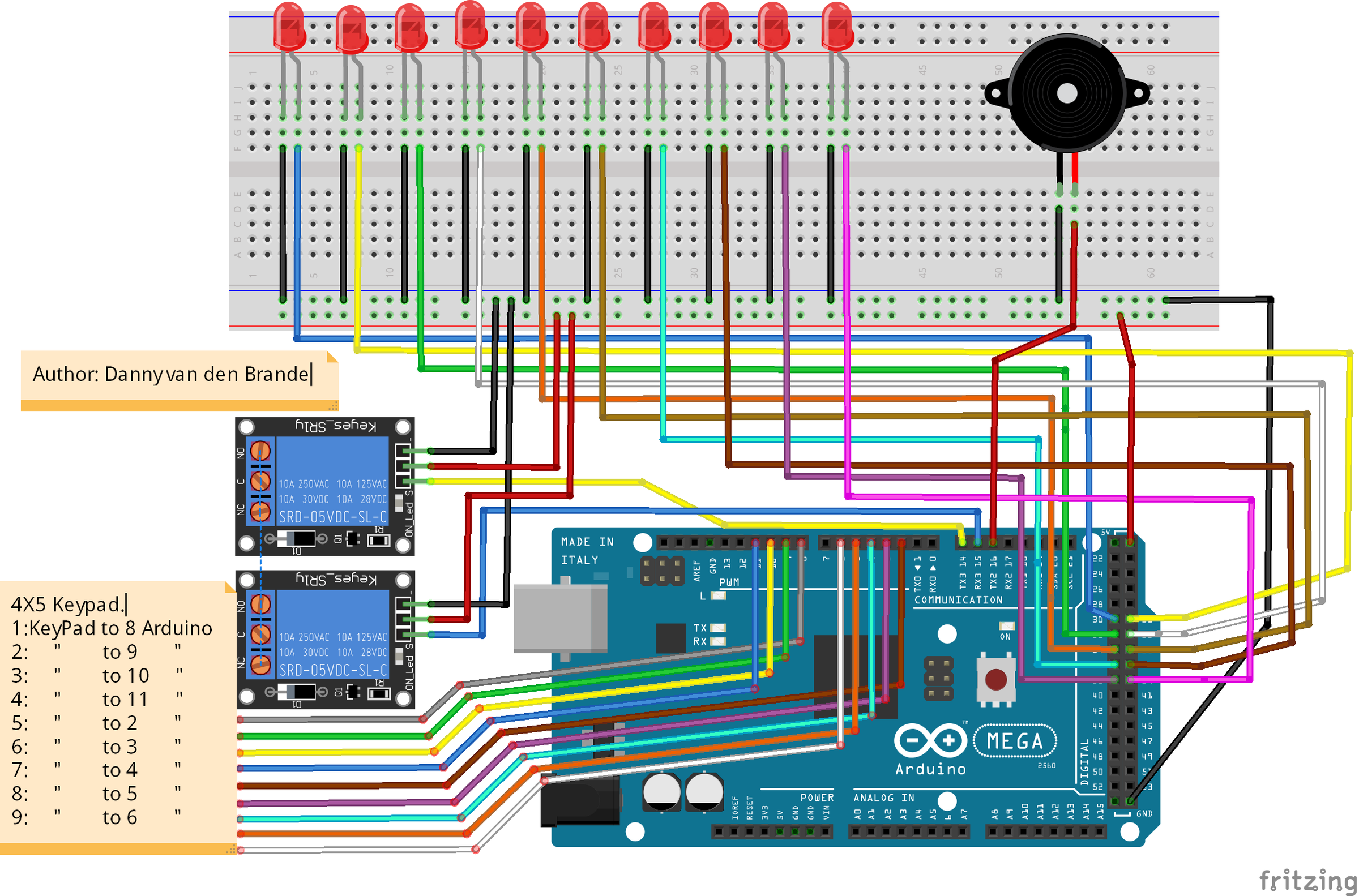 Arduino - 4x5 Matrix Keypad Example Code and Schematic - Instructables