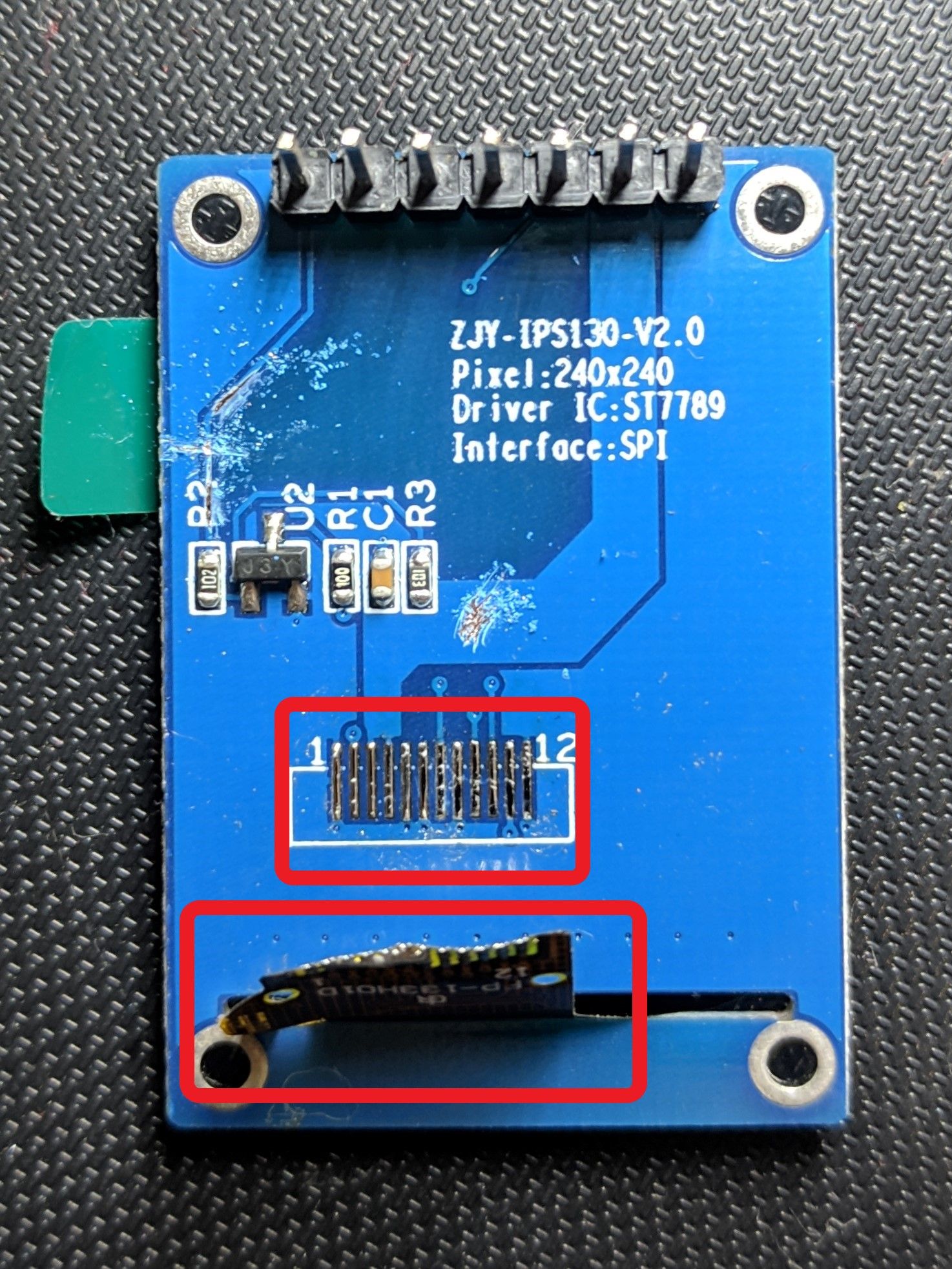 Adding CS Pin to ST7789 1.3" IPS LCD : 5 Steps - Instructables
