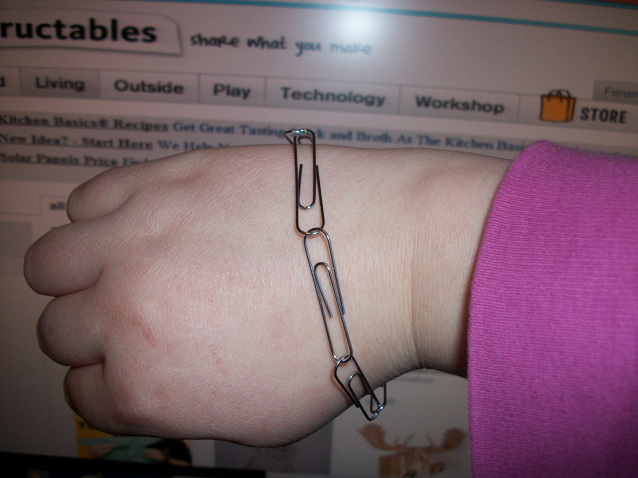 Paperclip Bracelet! :) - Instructables