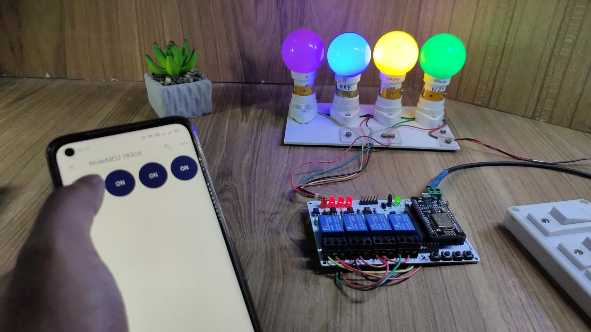 ESP8266 Home Automation Project Using NodeMCU and New Blynk App | IoT ...