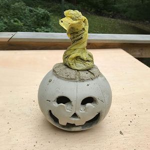 DIY Halloween Cement Jack O' Lantern : 12 Steps (with Pictures) - Instructables