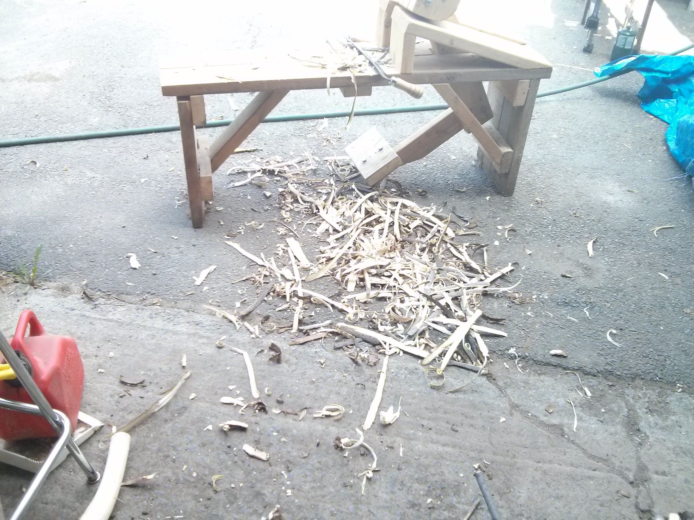 Decorative Garden Bench Made From Fallen Tree Limbs : 9 Steps ...