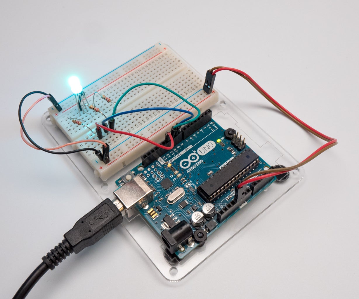 Rgb Led Color Mixing With Arduino In Tinkercad 5 Steps With Pictures Instructables