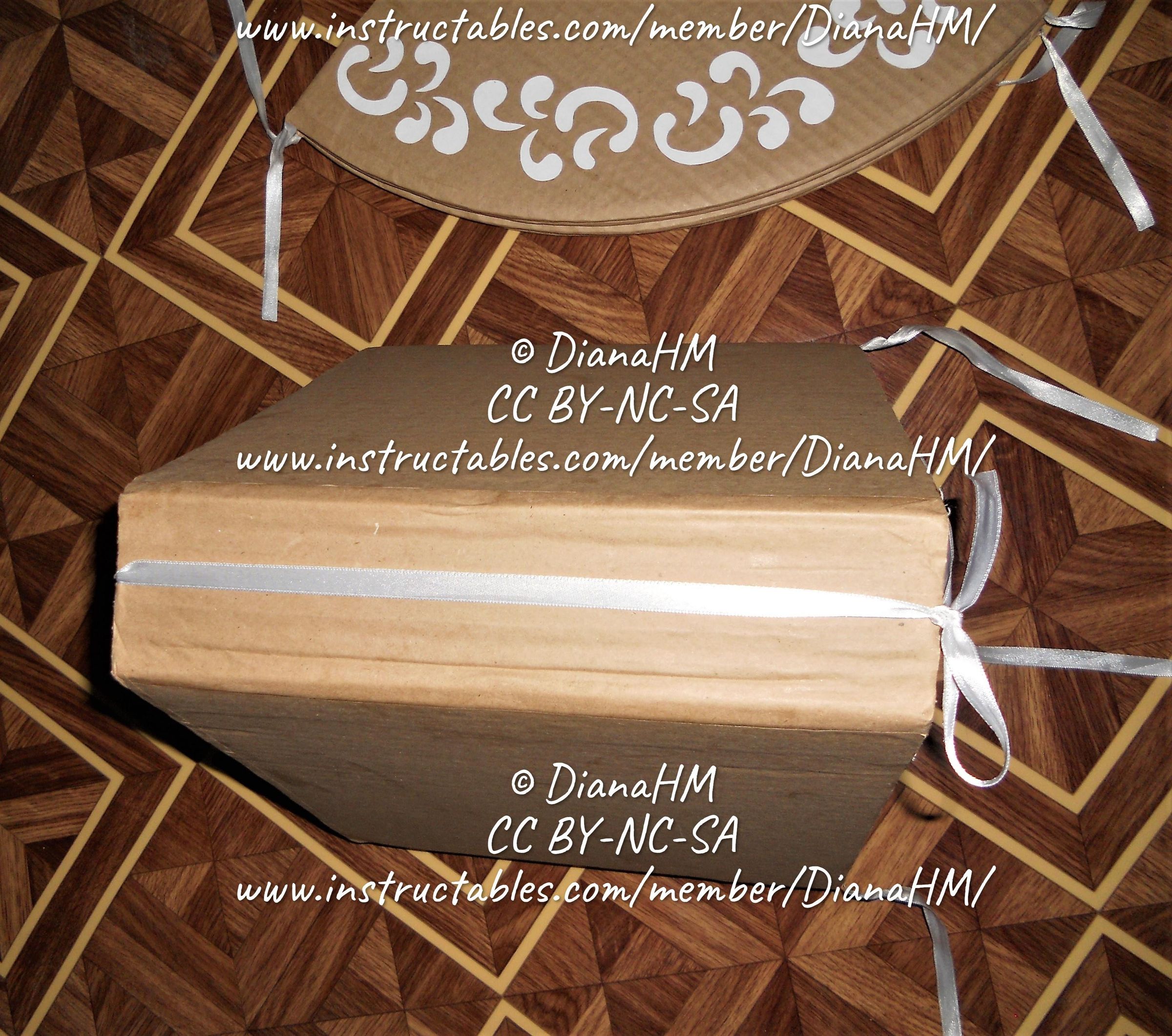 Portable Foldable Cardboard Stool-Table : 10 Steps (with Pictures ...