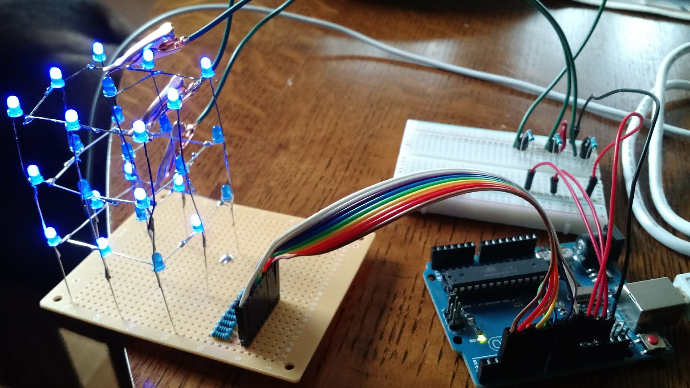 3x3x3 LED Cube With Arduino Lib : 4 Steps (with Pictures) - Instructables